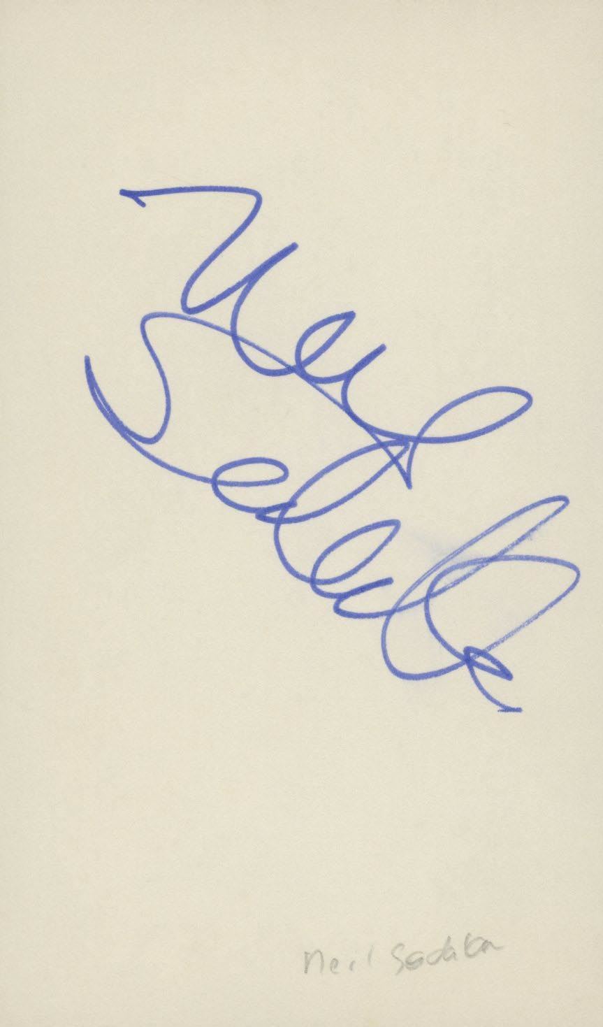 Neil Sedaka signature cut