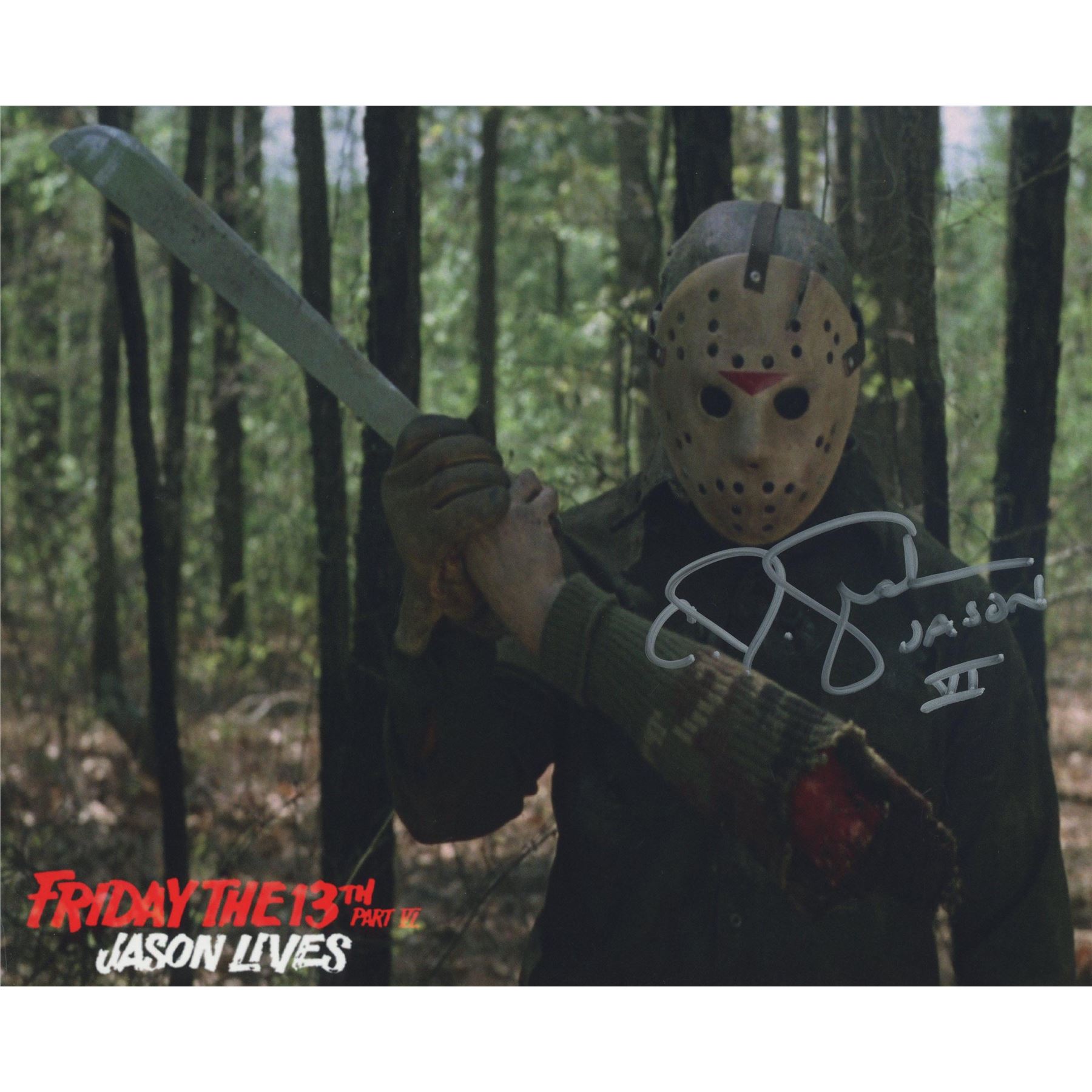 C.J. Graham "Friday the 13th Part VI: Jason Lives" signed movie photo