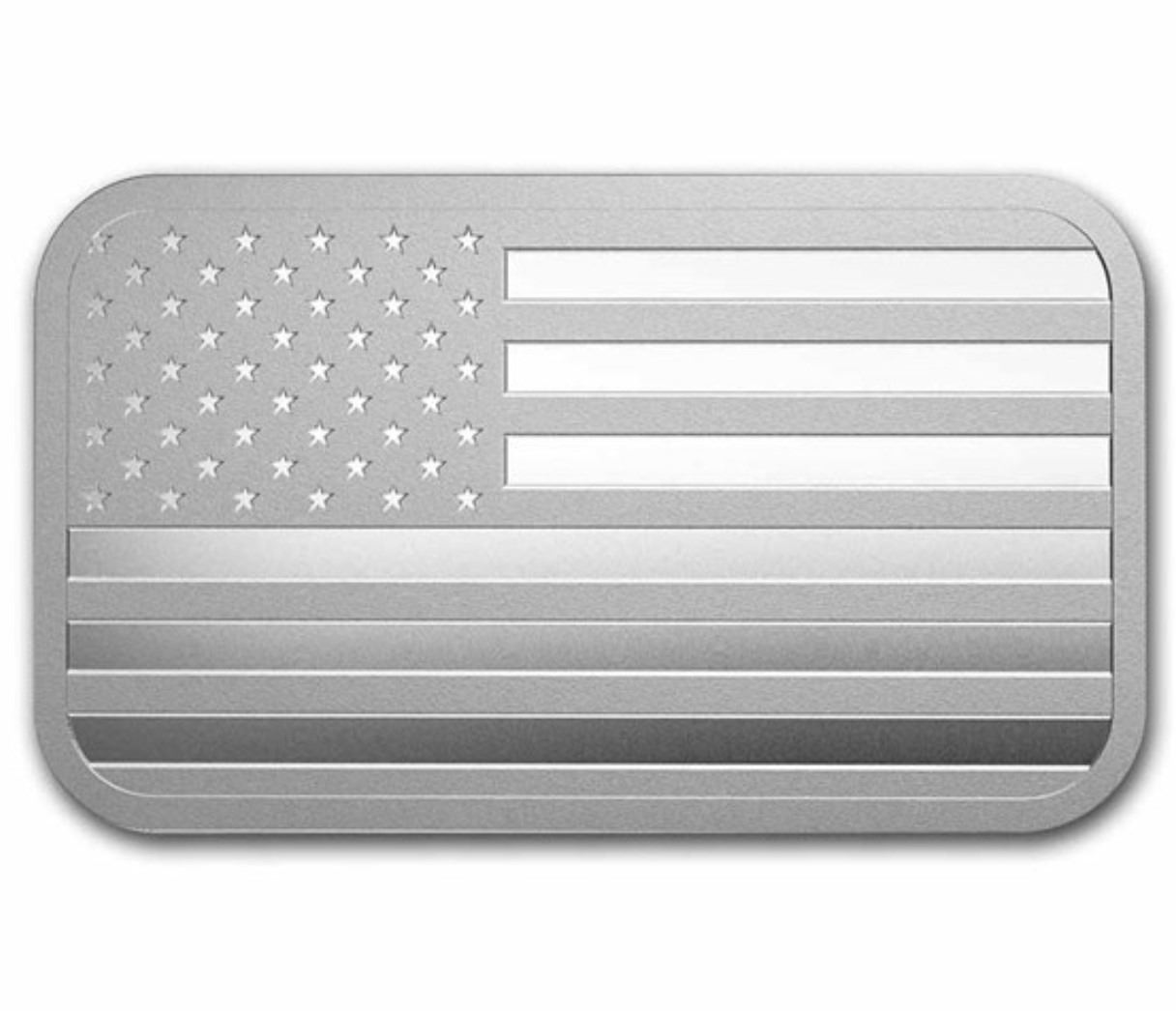 American Flag 1oz Silver Bar