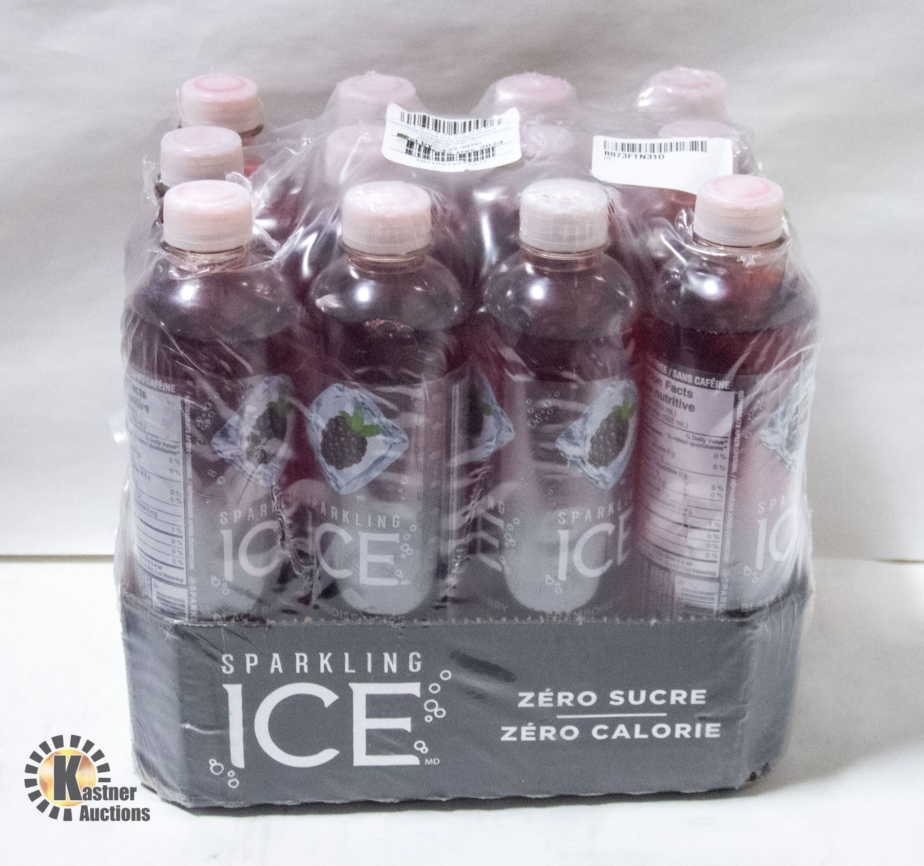 NEW 12 PACK OF SPARKLING ICE BLACK RASPBERRY