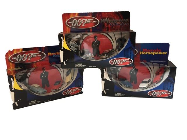 007 James Bond 40th Anniversary 4 car box sets