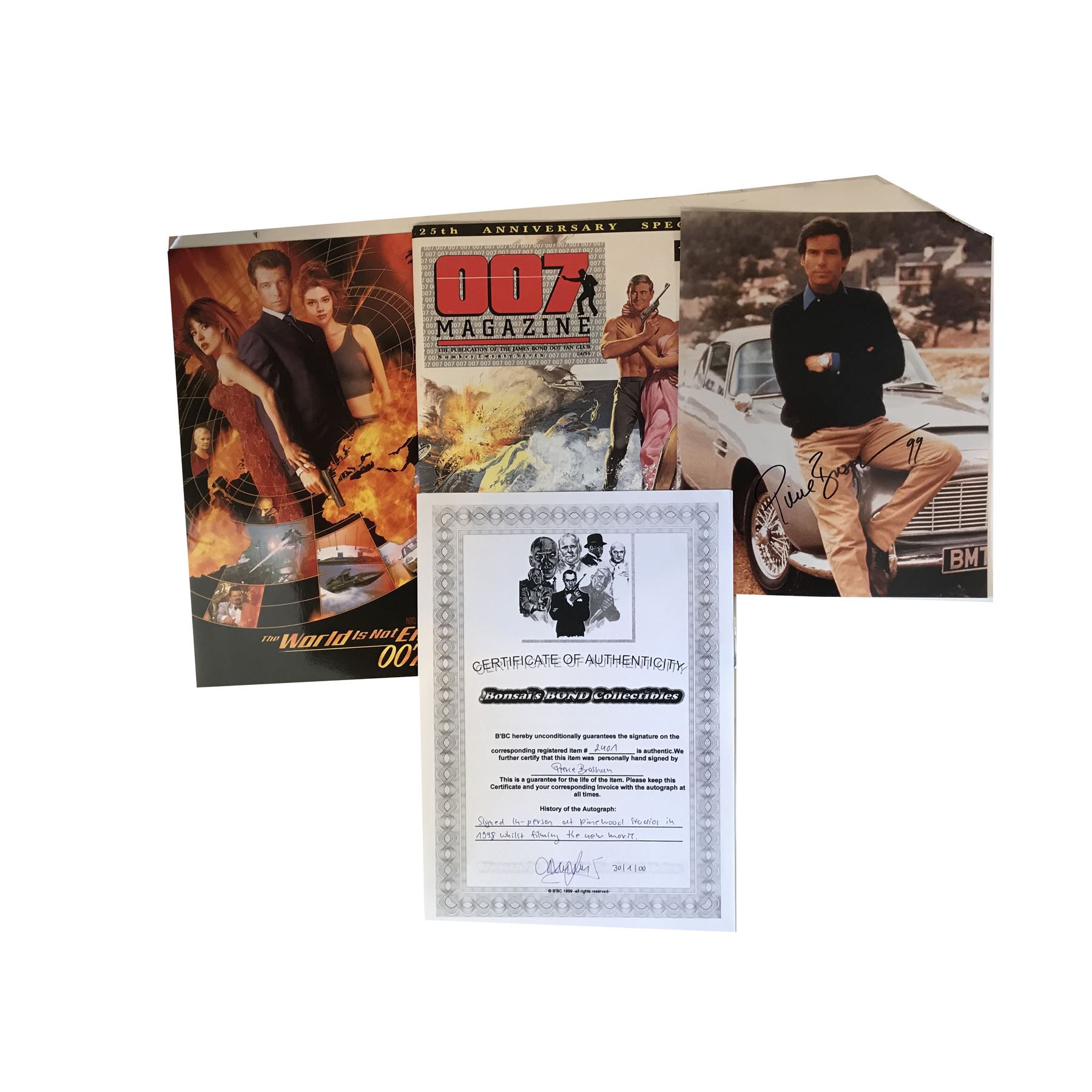Pierce Brosnan Signed Photo w/ COA