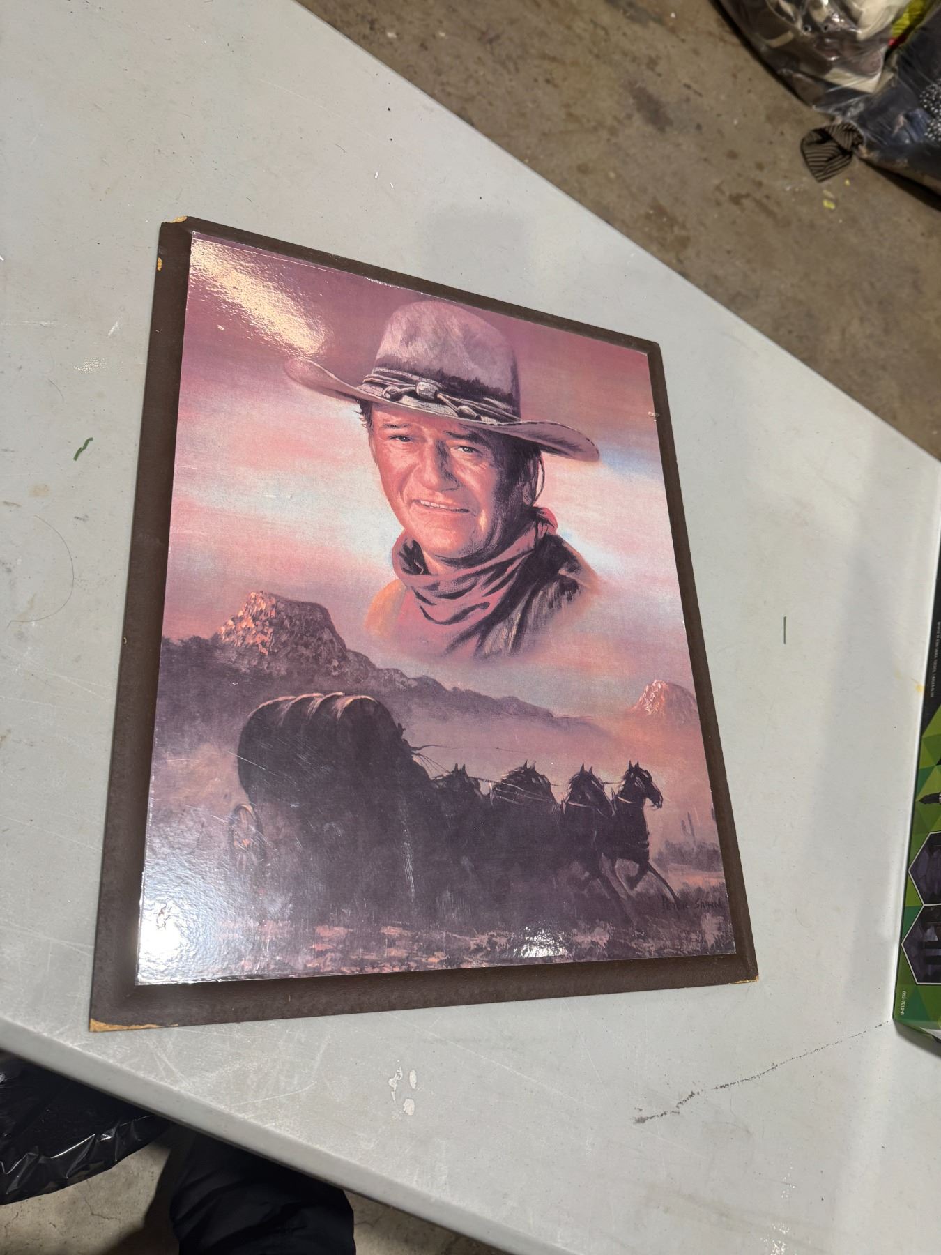 John Wayne wall hanging
