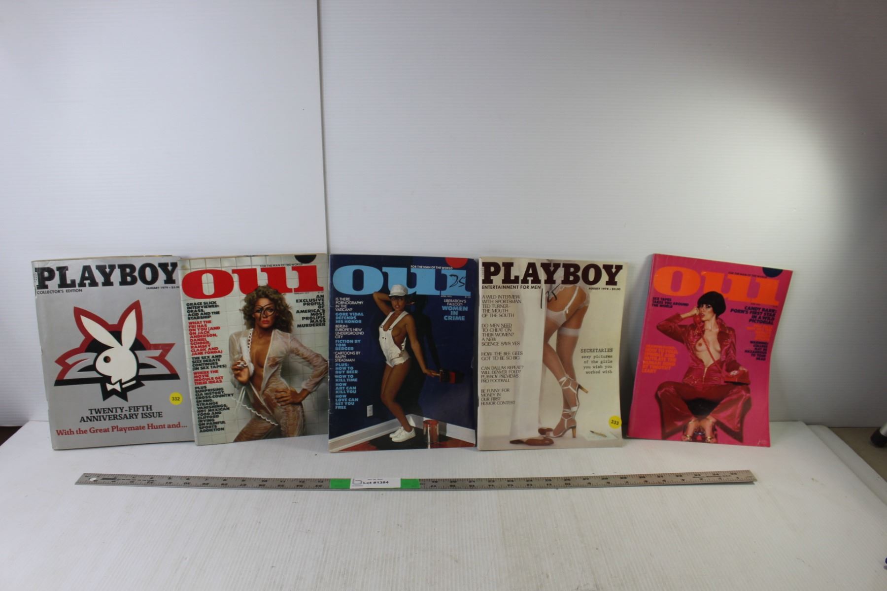 (5) Vintage Oui/Playboy Magazines - Bodnarus Auctioneering