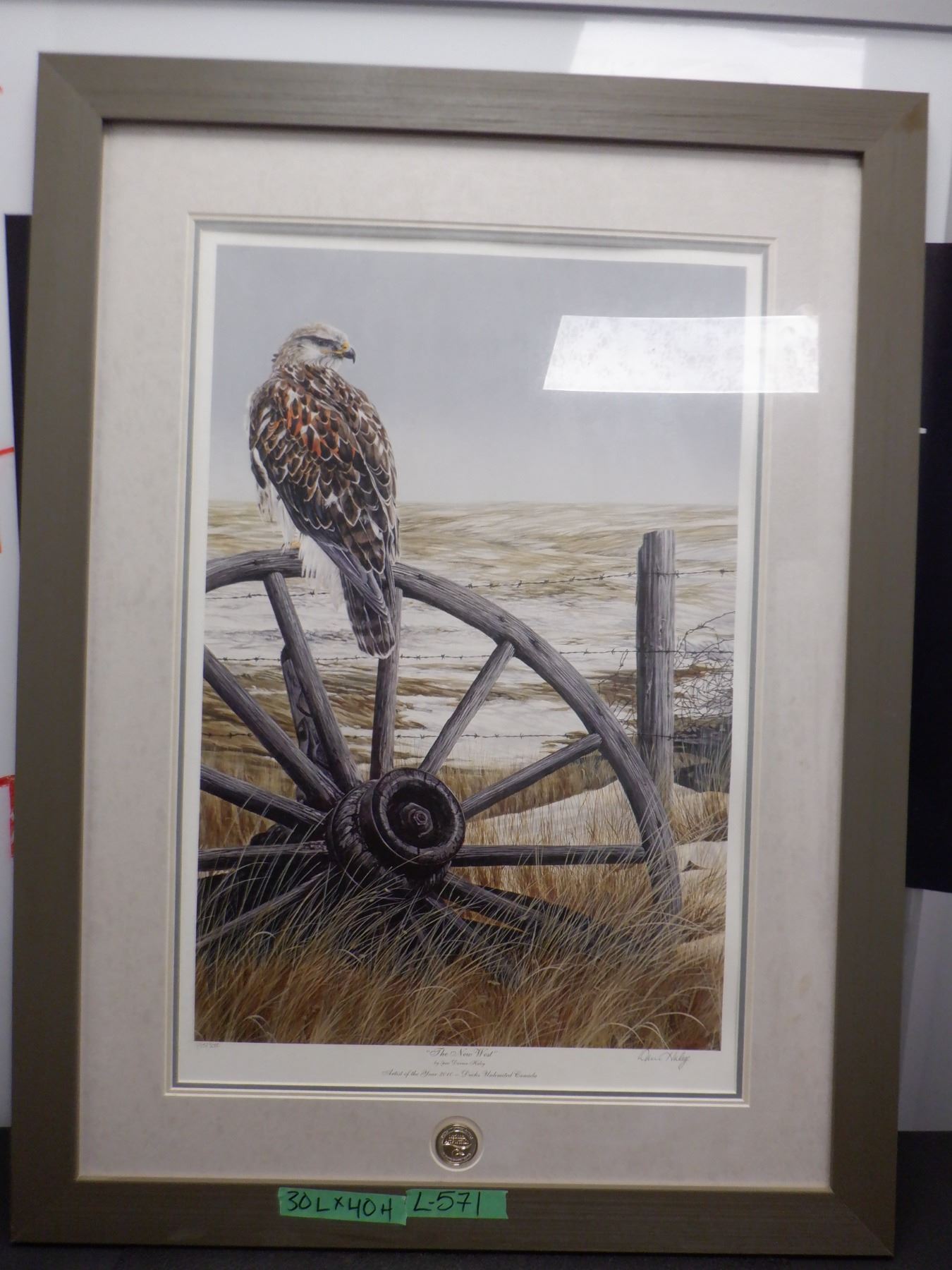 Art print framed "The New West" by Darren Haley, Artist of the Year ...