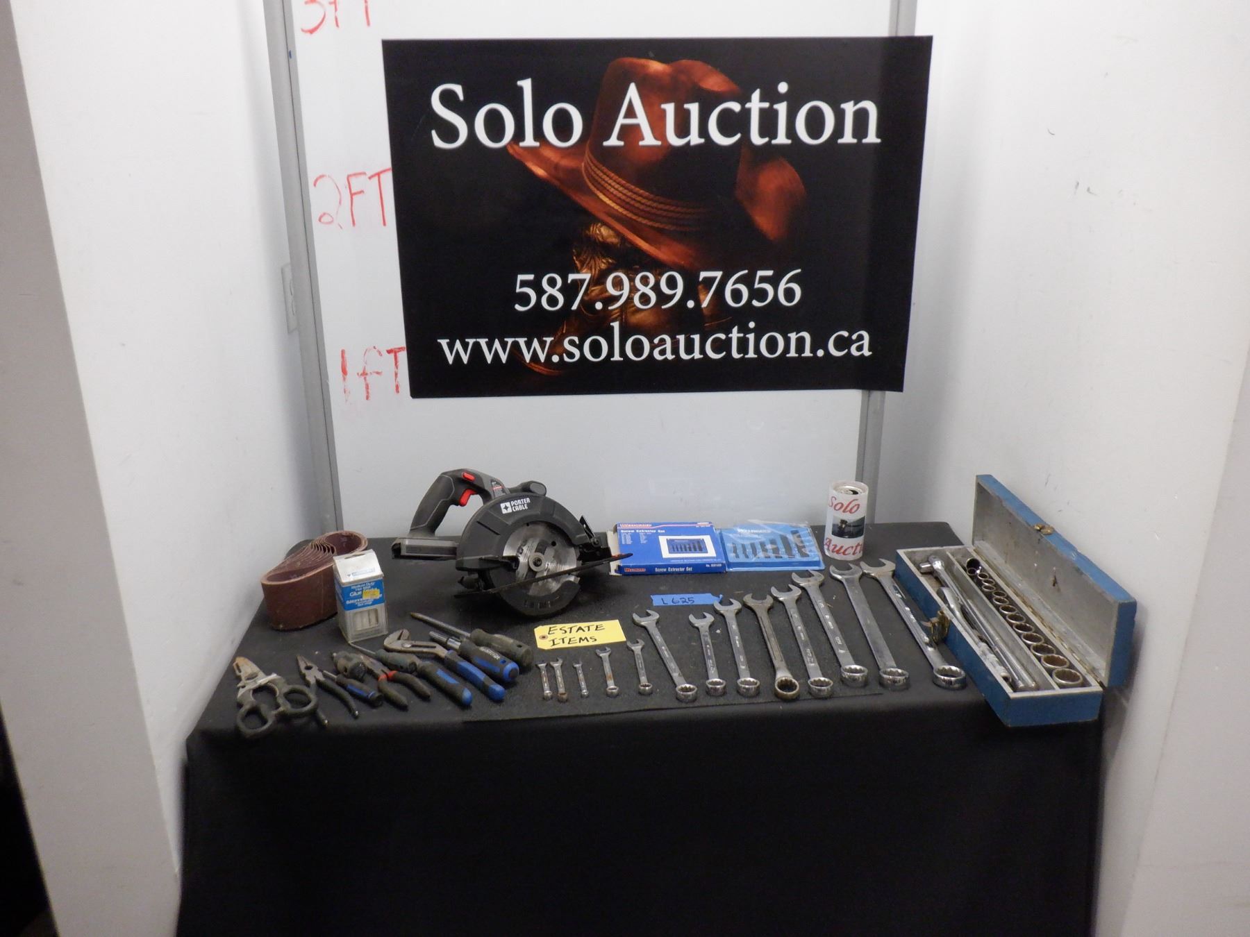 Large lot of tools including Porter Cable brand circular saw, screw ...