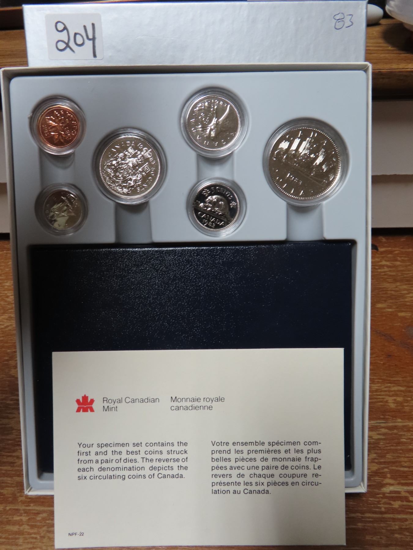 1983 canadian specimen set - Schmalz Auctions