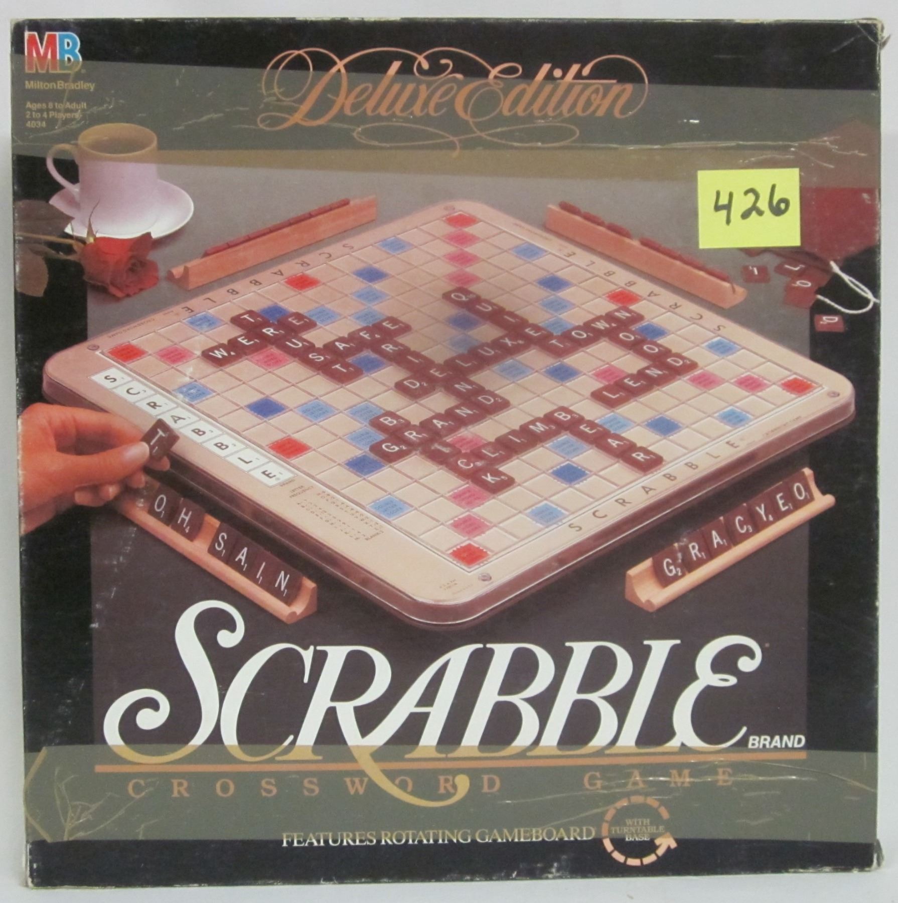 1989 Milton Bradley Deluxe Scrabble Board Game - Revolving - Schmalz ...
