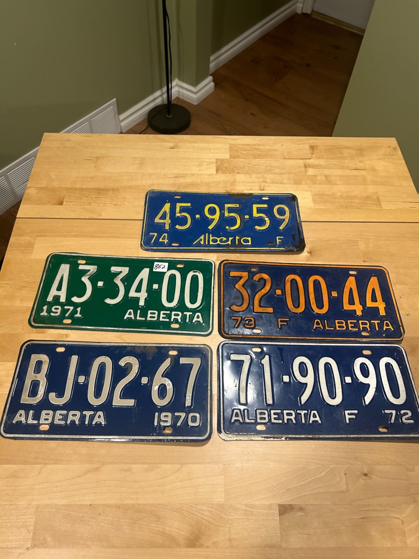 5 - Alberta license plates - 1970-74 - Schmalz Auctions