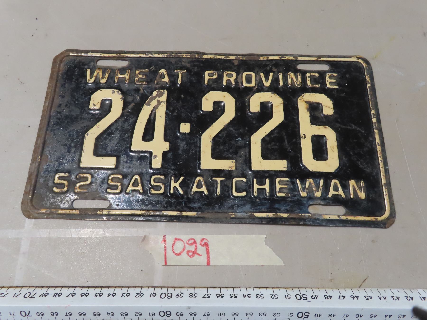 1952 SK license plates 24-226 - Schmalz Auctions