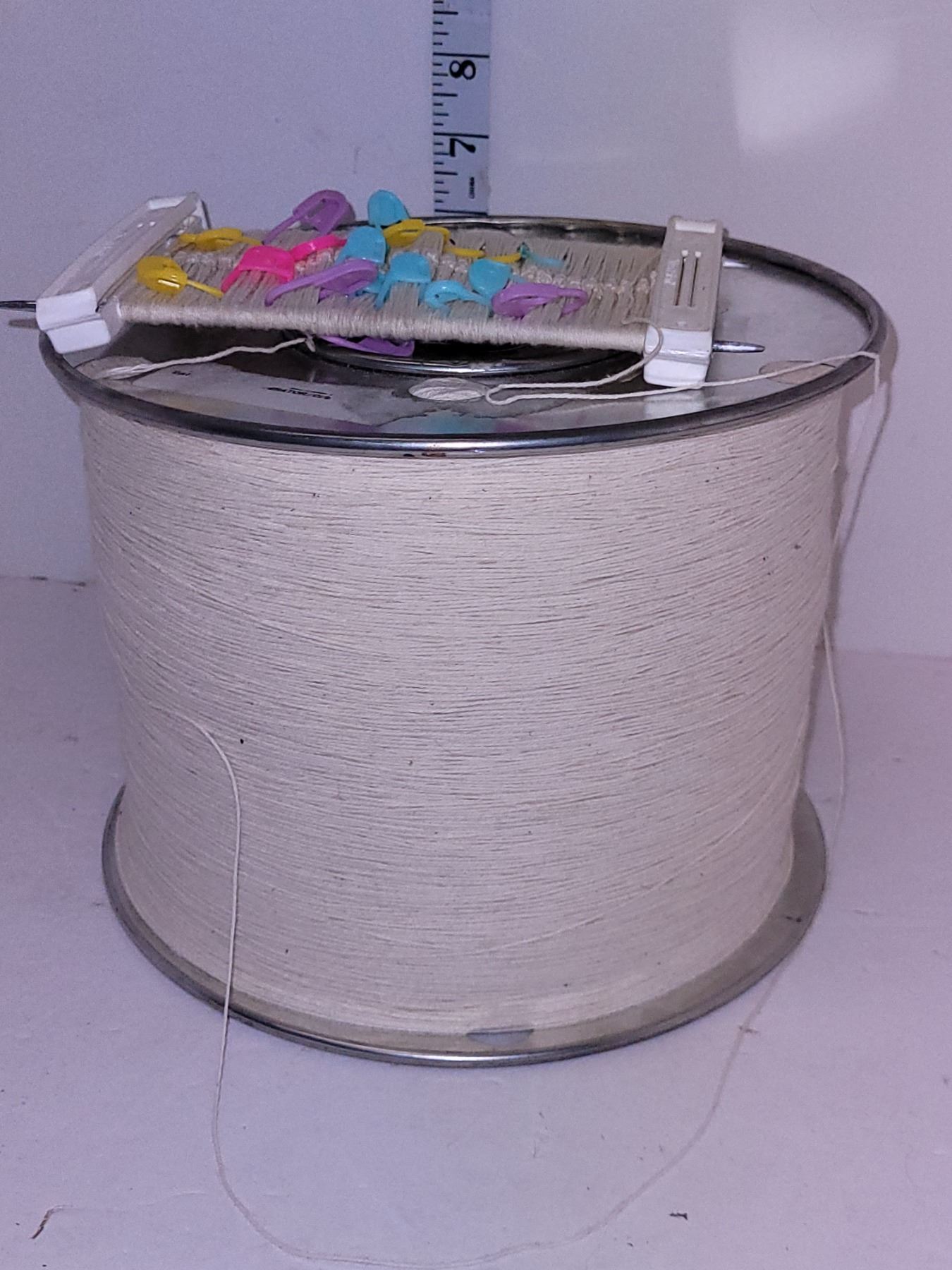 Huge Roll of Soft Cotton Yarn on Spool
