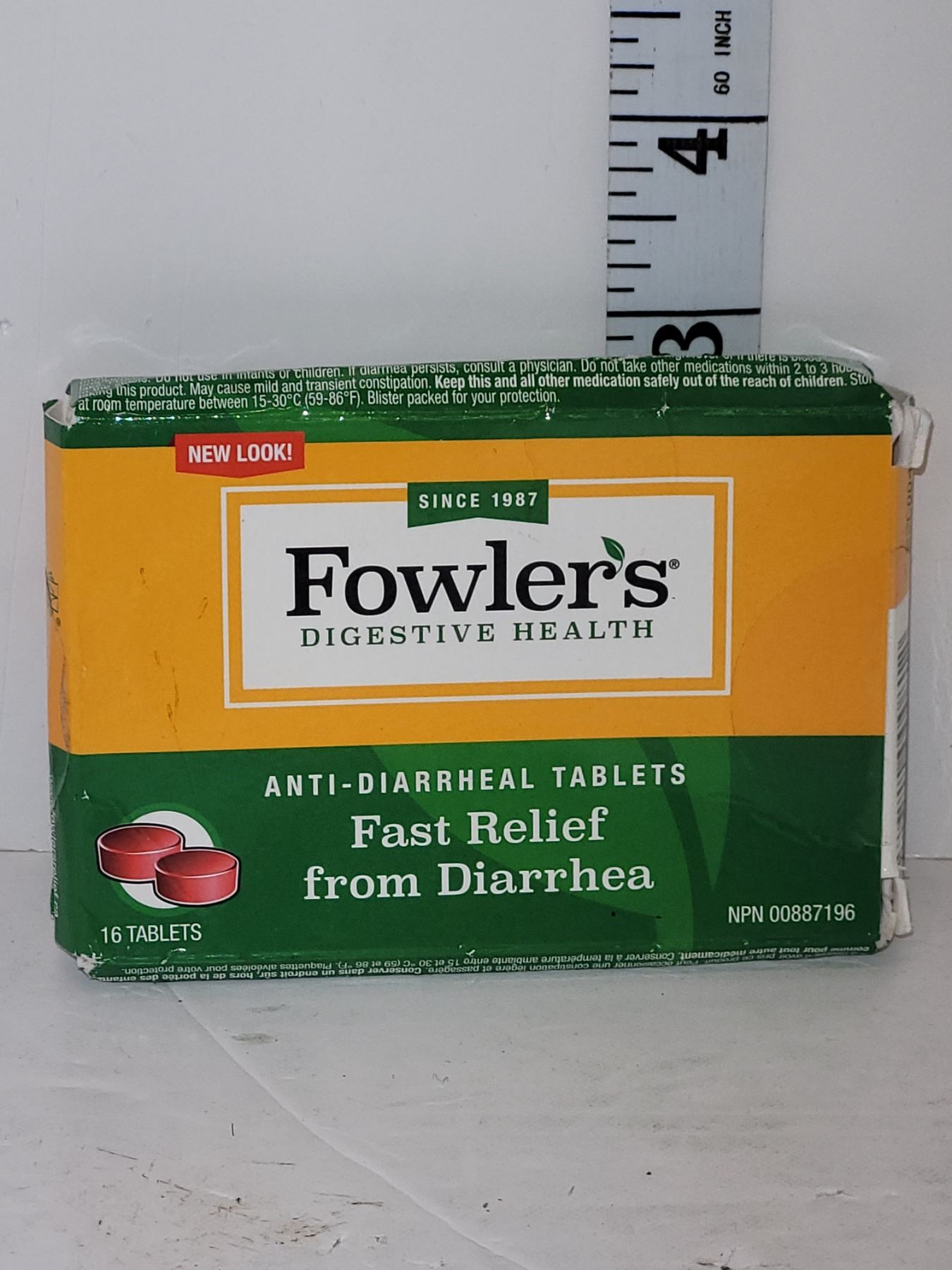 New Fowlers Digestive Health Anti-Diarrheal Tablets, 16s - BB Mar 25