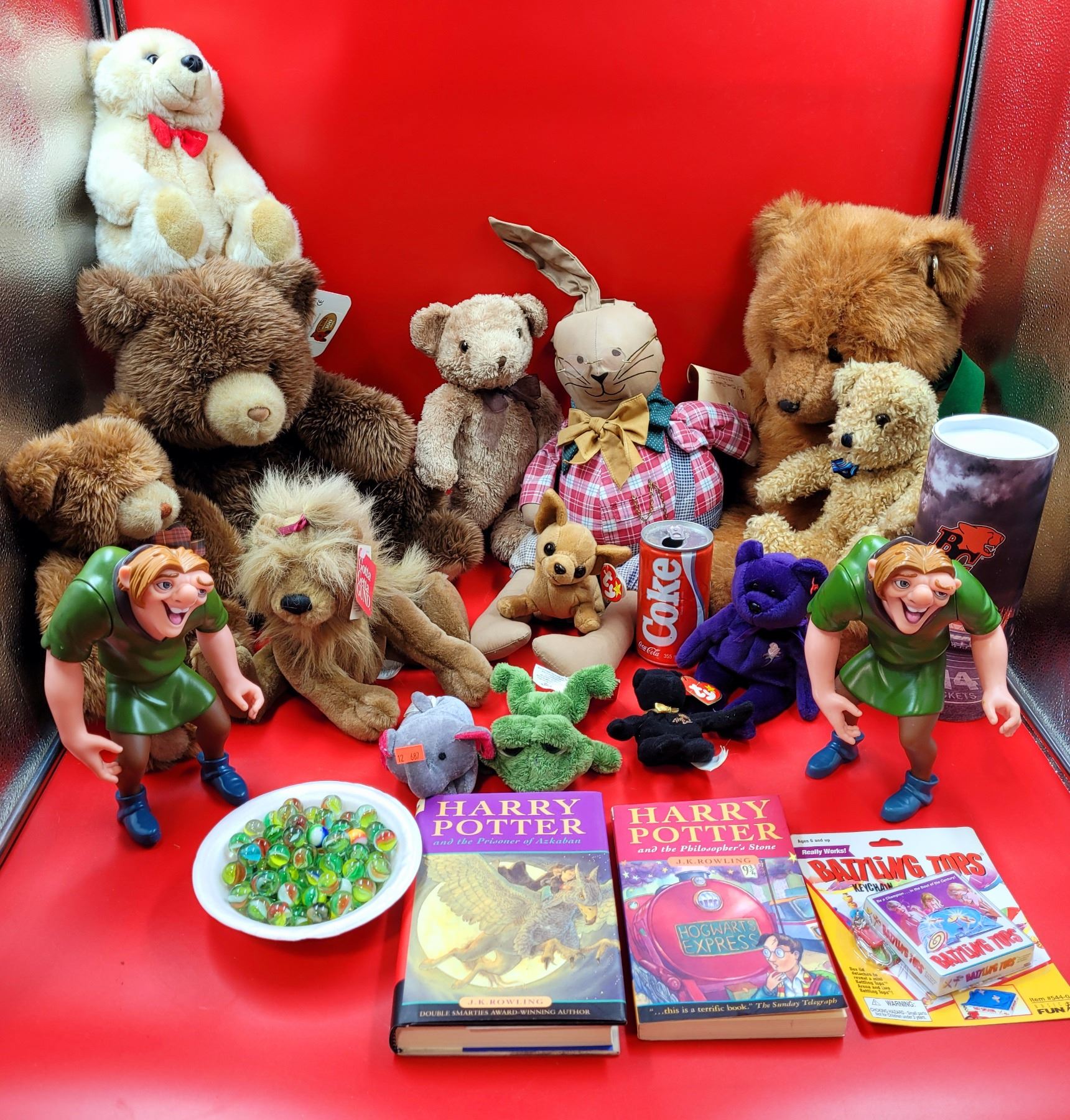 Vintage Stuffed Bears, Harry Potter Books, & Games