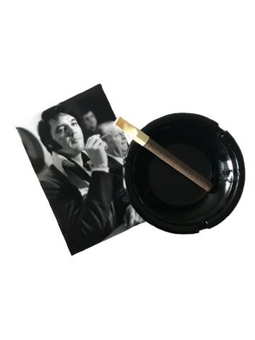 Elvis Presley Used Cigar stub with International Ashtray