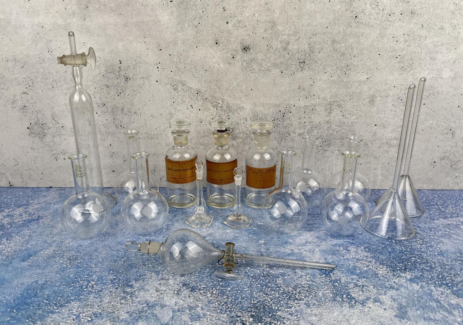 Antique Pharmacy Apothecary Laboratory Glassware