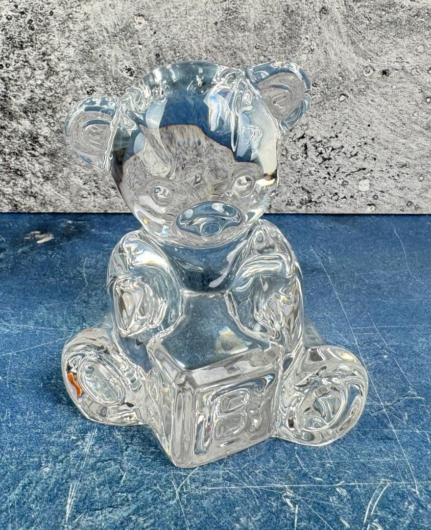 Waterford Crystal ABC Teddy Bear Paperweight