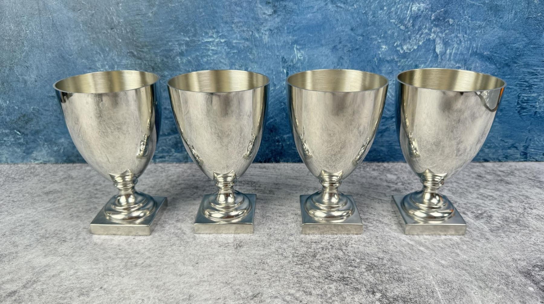 Colonial Williamsburg Shirley Pewter Goblets