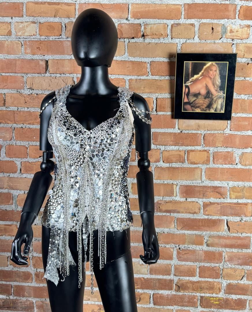 Carol Vitale Playboy Bunny Sequin Top