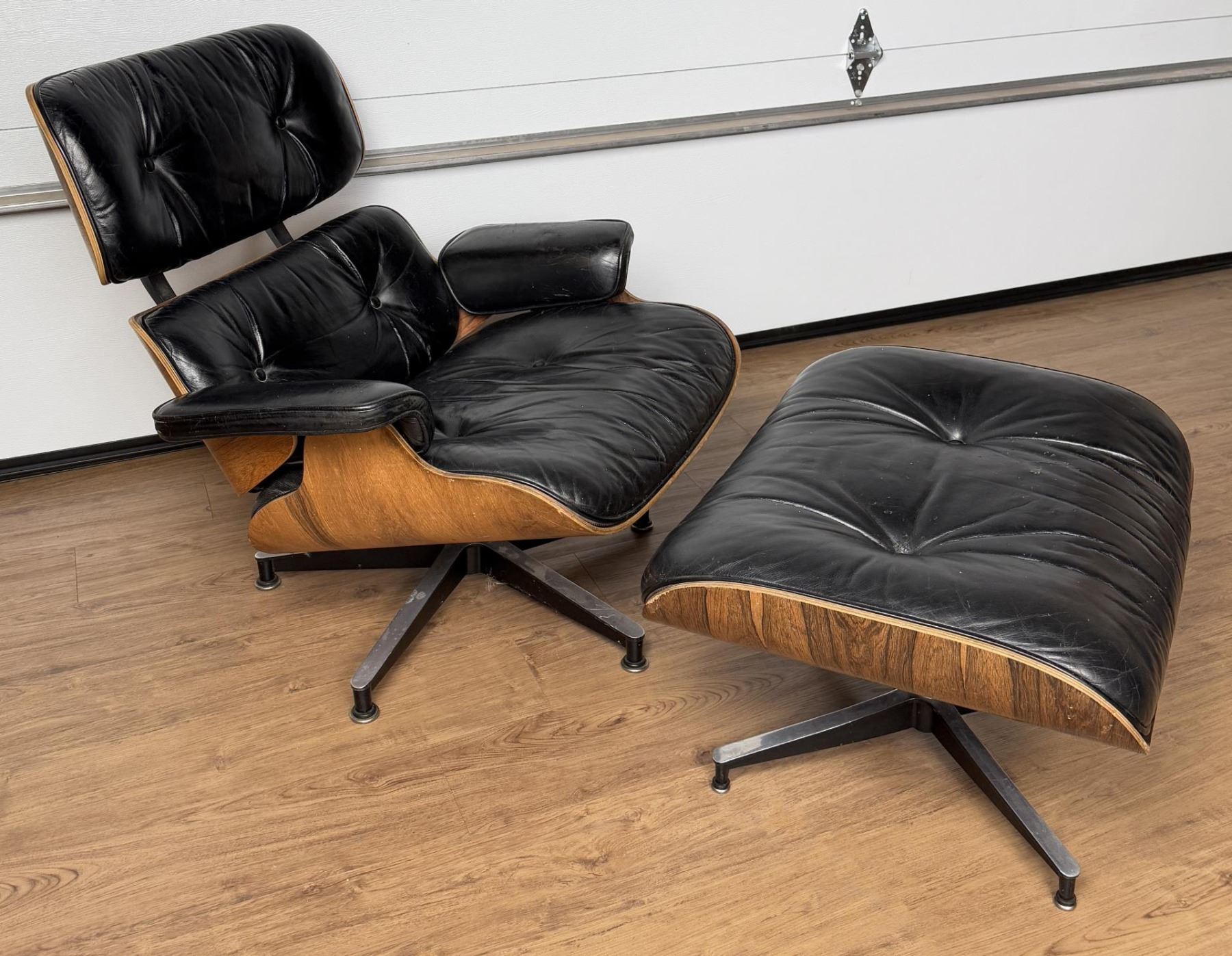 Eames Era Herman Miller Lounge Chair and Ottoman