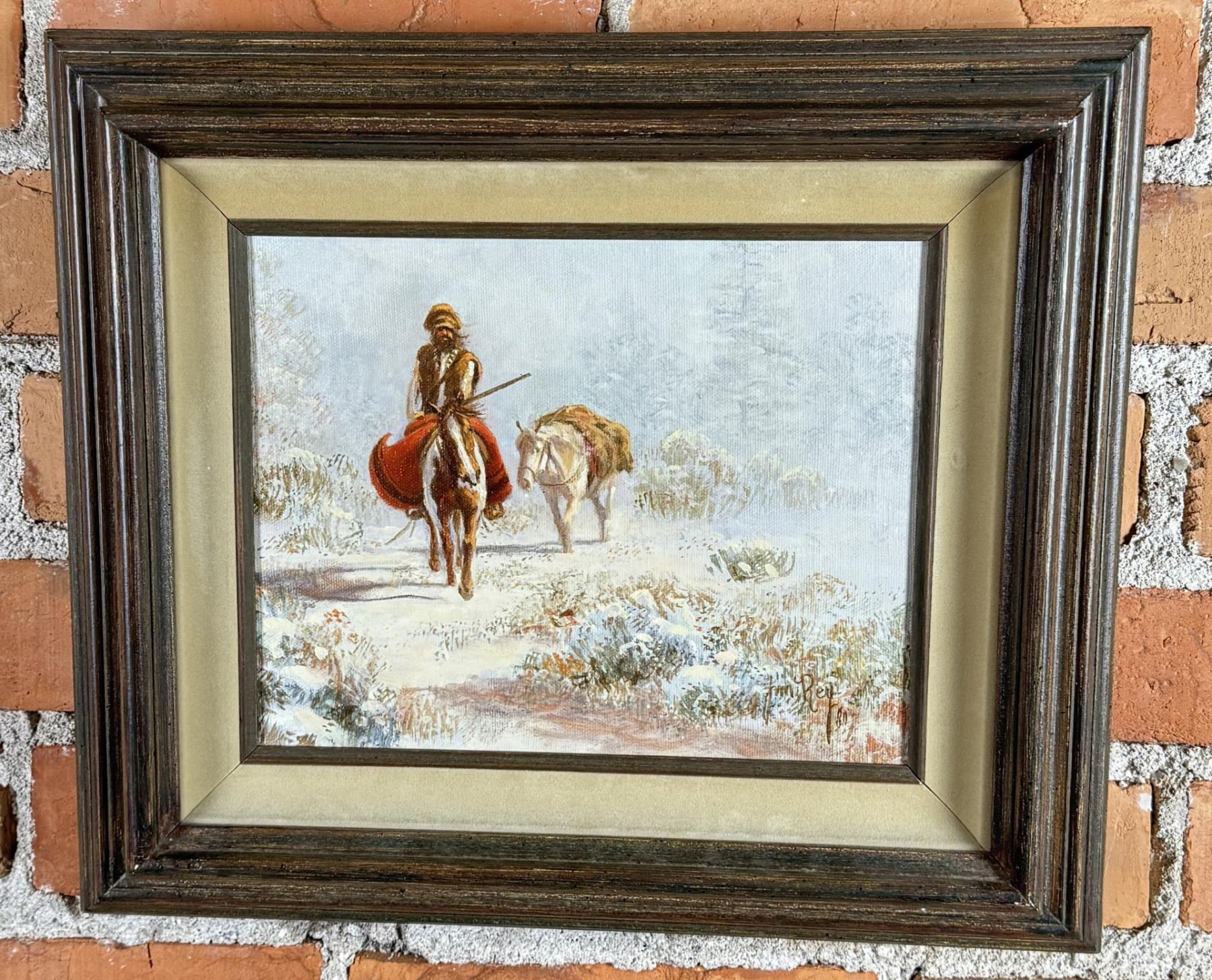 Jim Rey Mountain Man Oil Painting