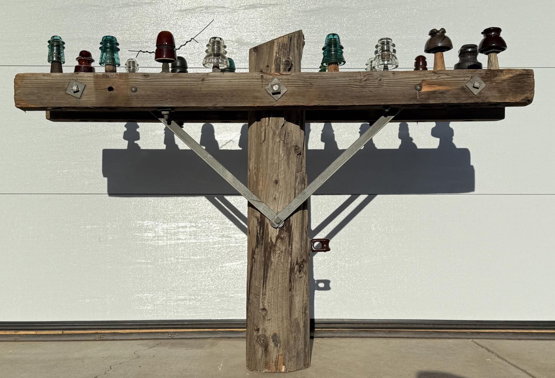 Miles City Montana Railroad Power Insulator Post