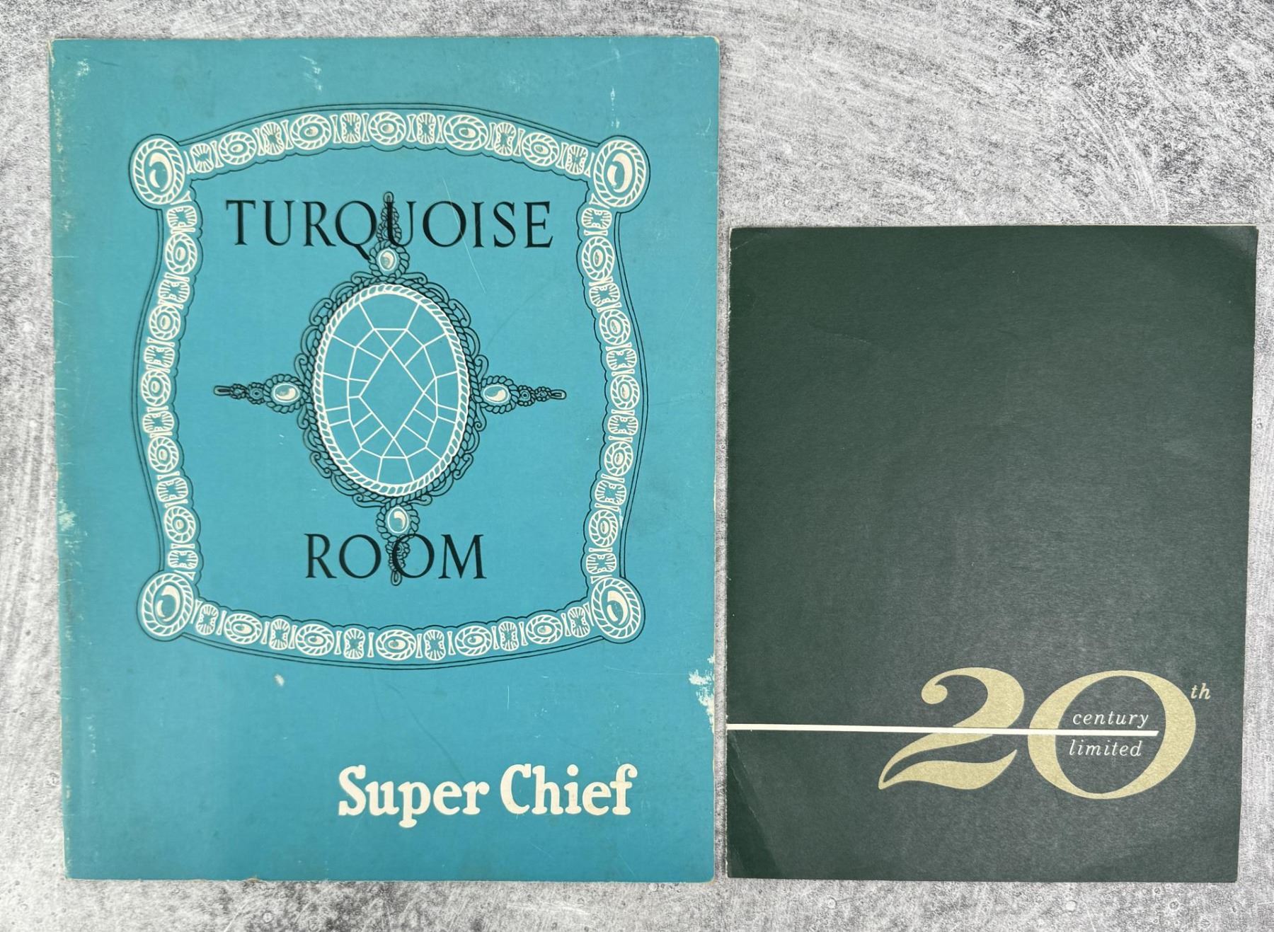 Railroad Menus Super Chief 20th Century Limited