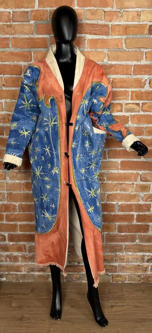 Original Silver Painted Cowgirl Cowboy Duster