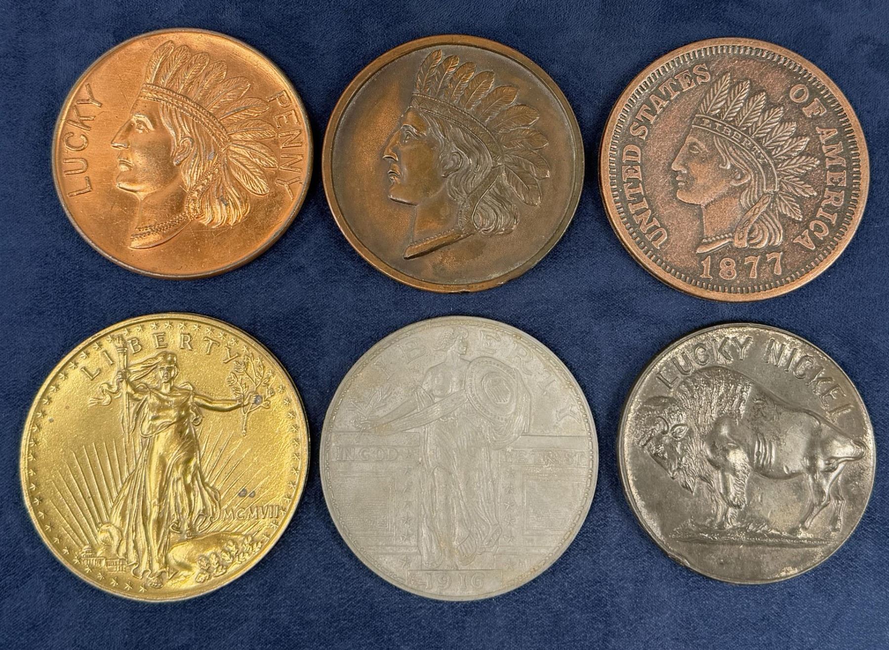 Group Of Oversize Novelty Coins