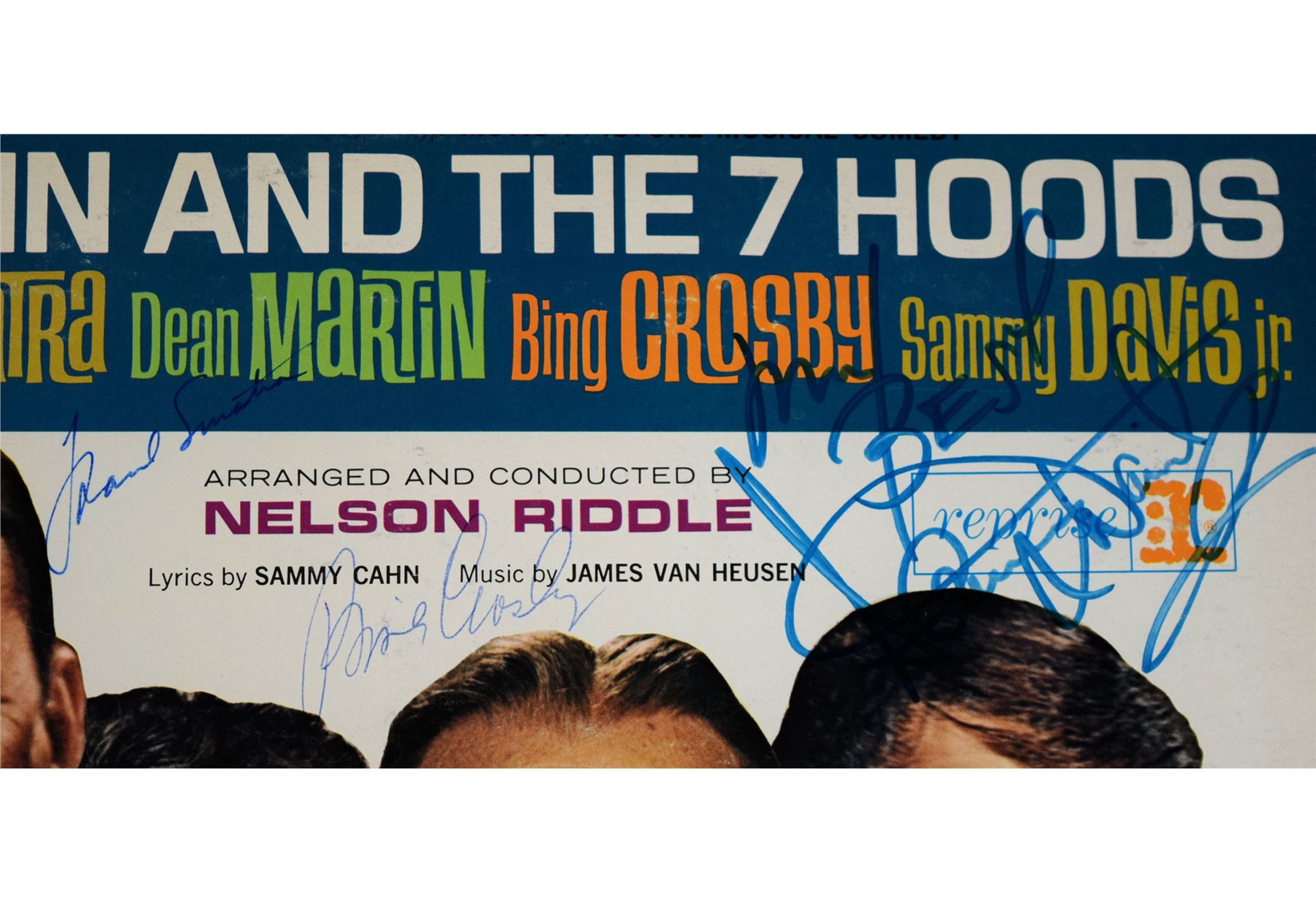 Rat Pack Robin And The 7 Hoods signed album