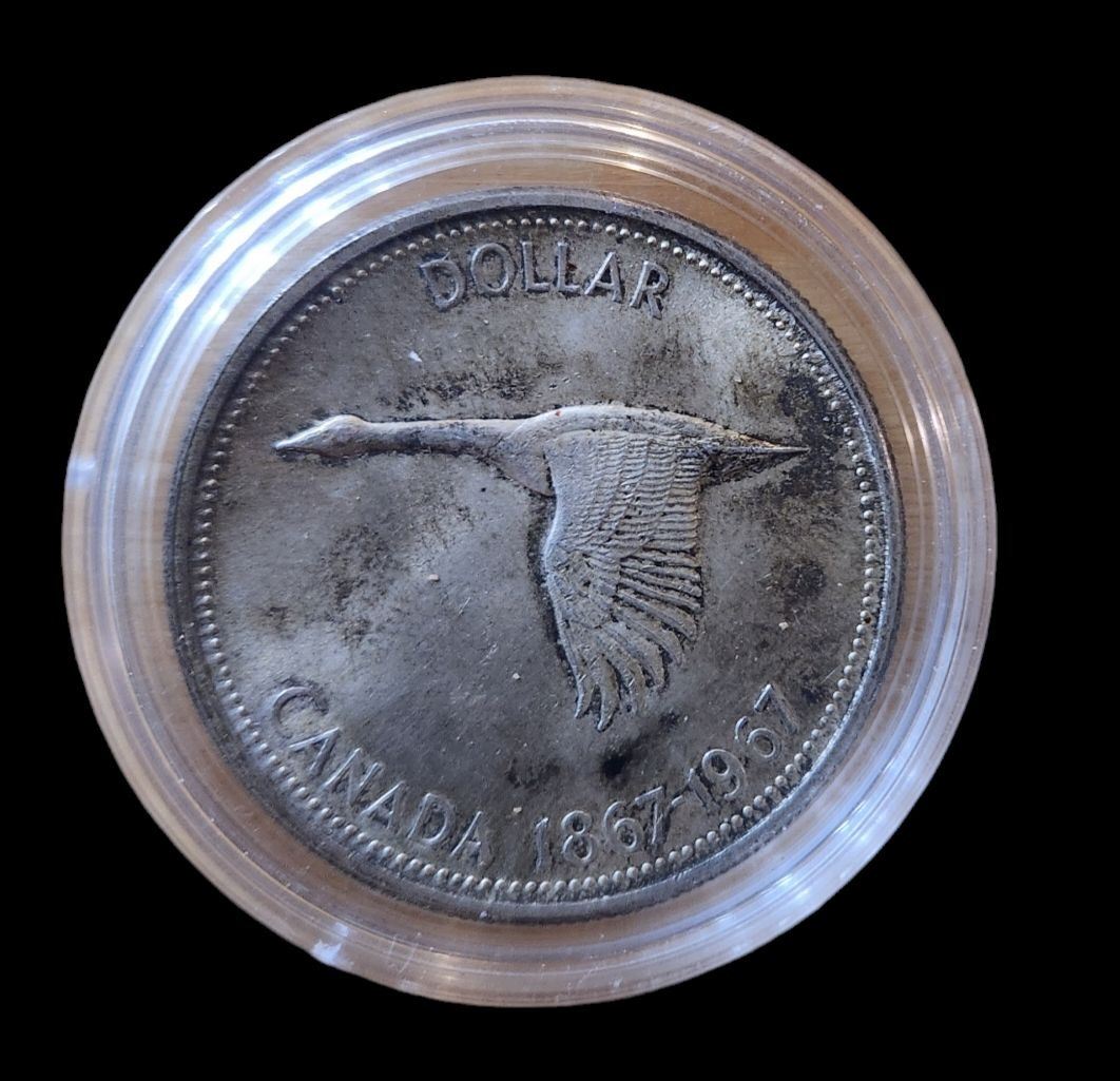 1967 Canadian Centennial Silver Dollar