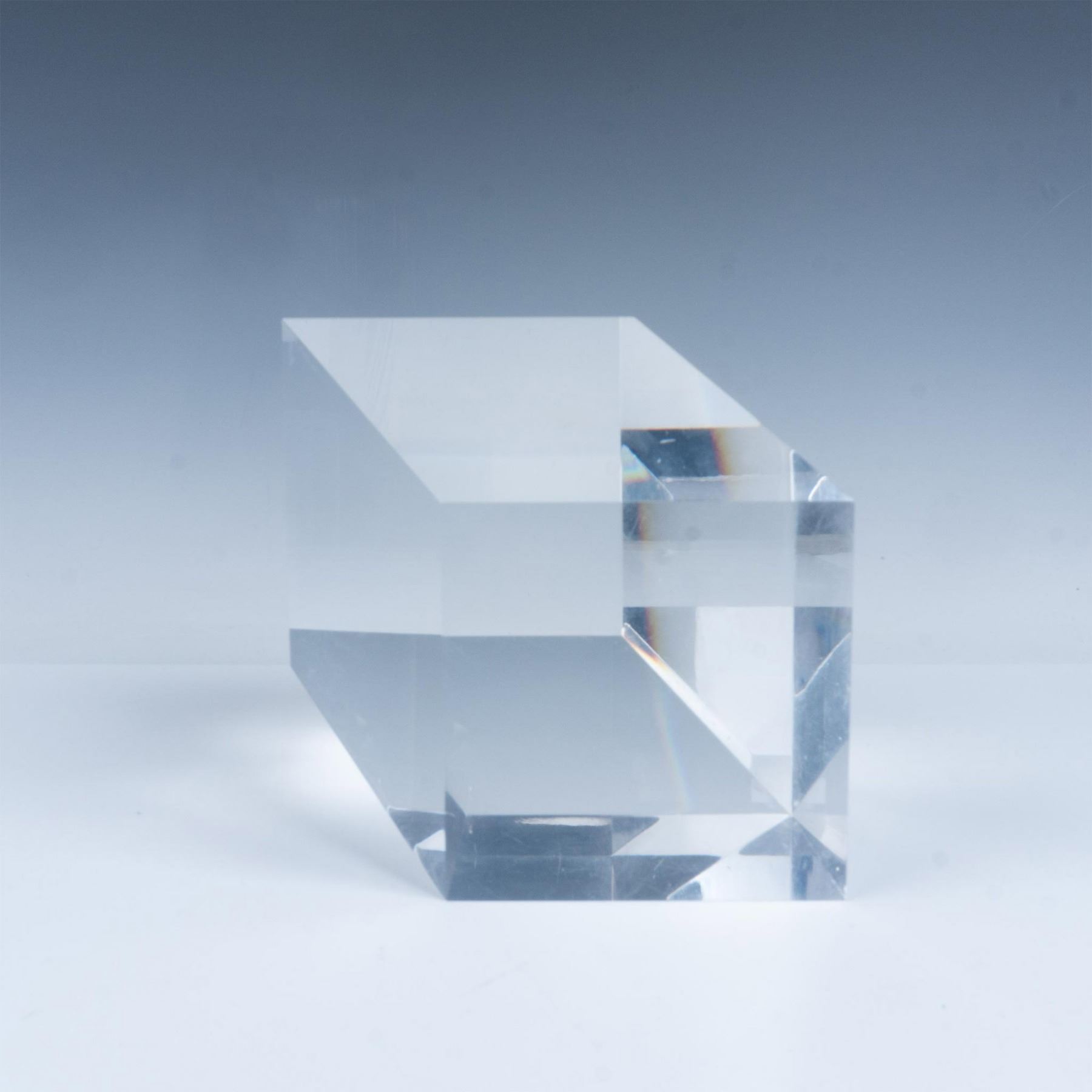 Vintage Lucite Cube Sculpture