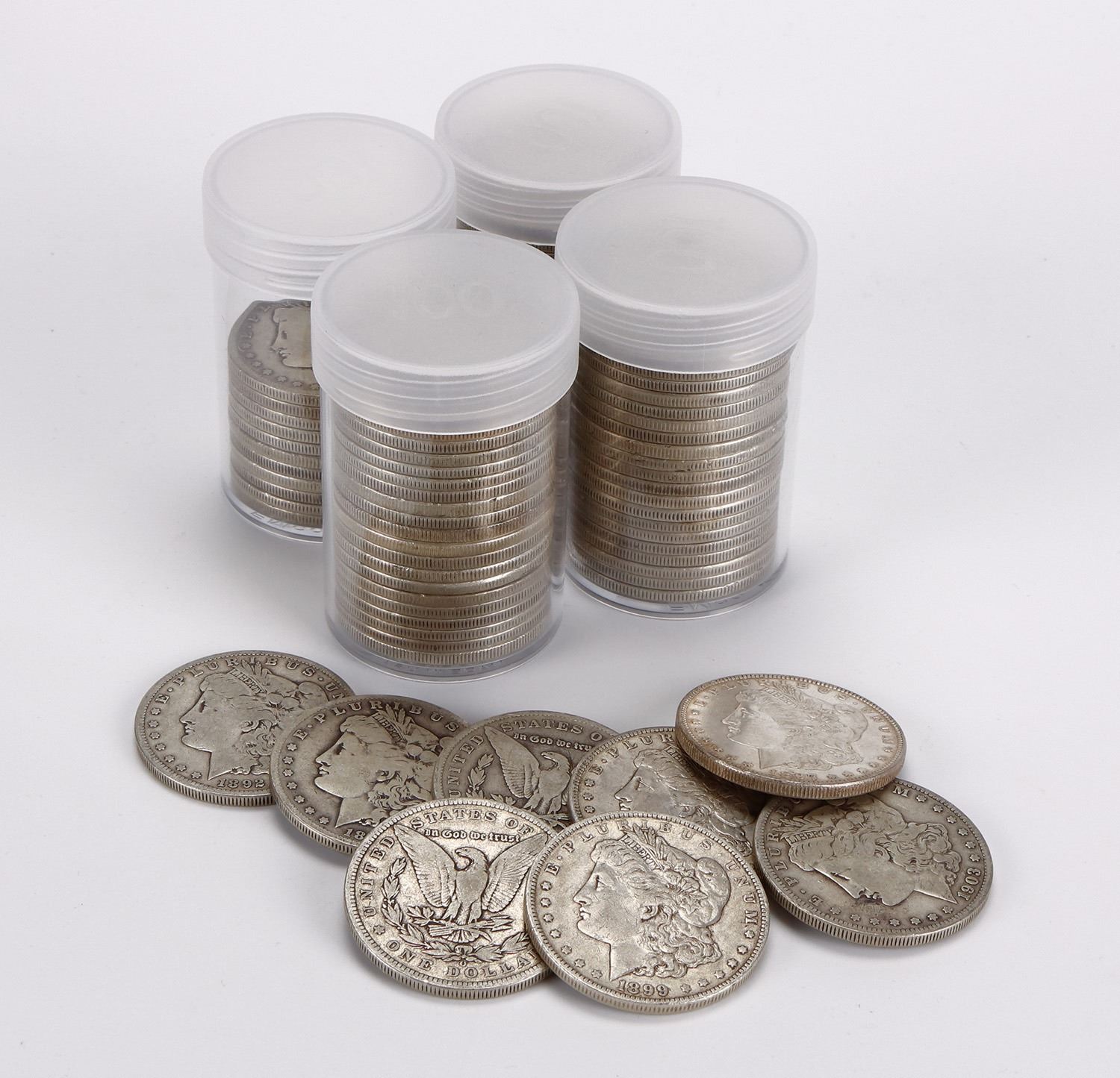 Morgan Silver Dollar Collection with a Few Better Dates, 1878-1921,