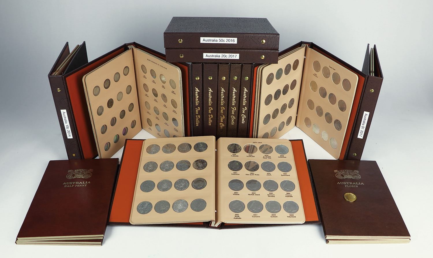 Australia. Exciting Australian Coin Collection with Many Complete Date ...
