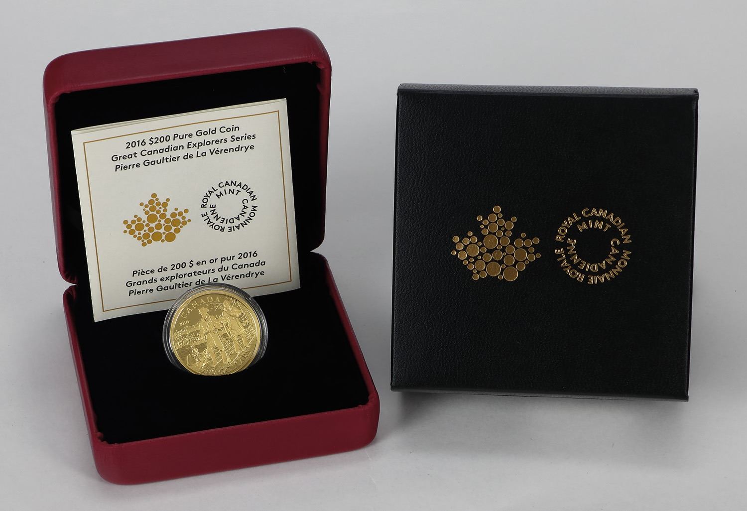 Canada, 2016 $200 CAD Pure Gold Coin, Great Canadian Explorers Series ...