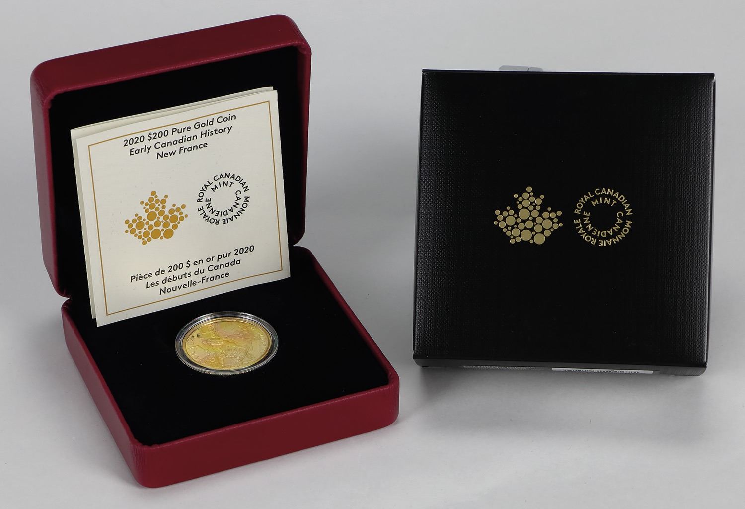 Canada, 2020 $200 CAD Pure Gold Coin, Early Canadian History: New France,