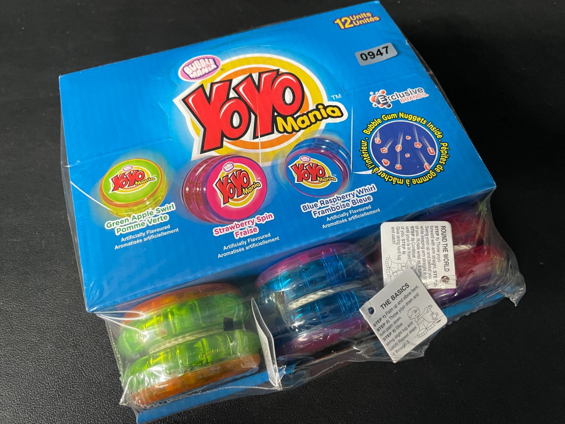 1 Case of YoYo Mania Bubble Gum Nugget Candy - 12 Units Included - New ...