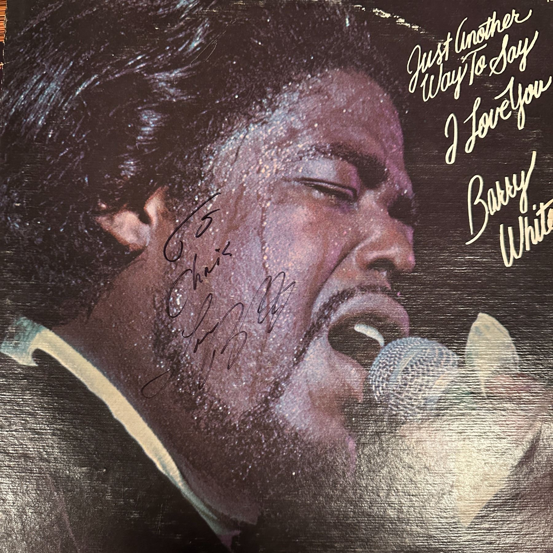 Barry White AUTOGRAPHED Album