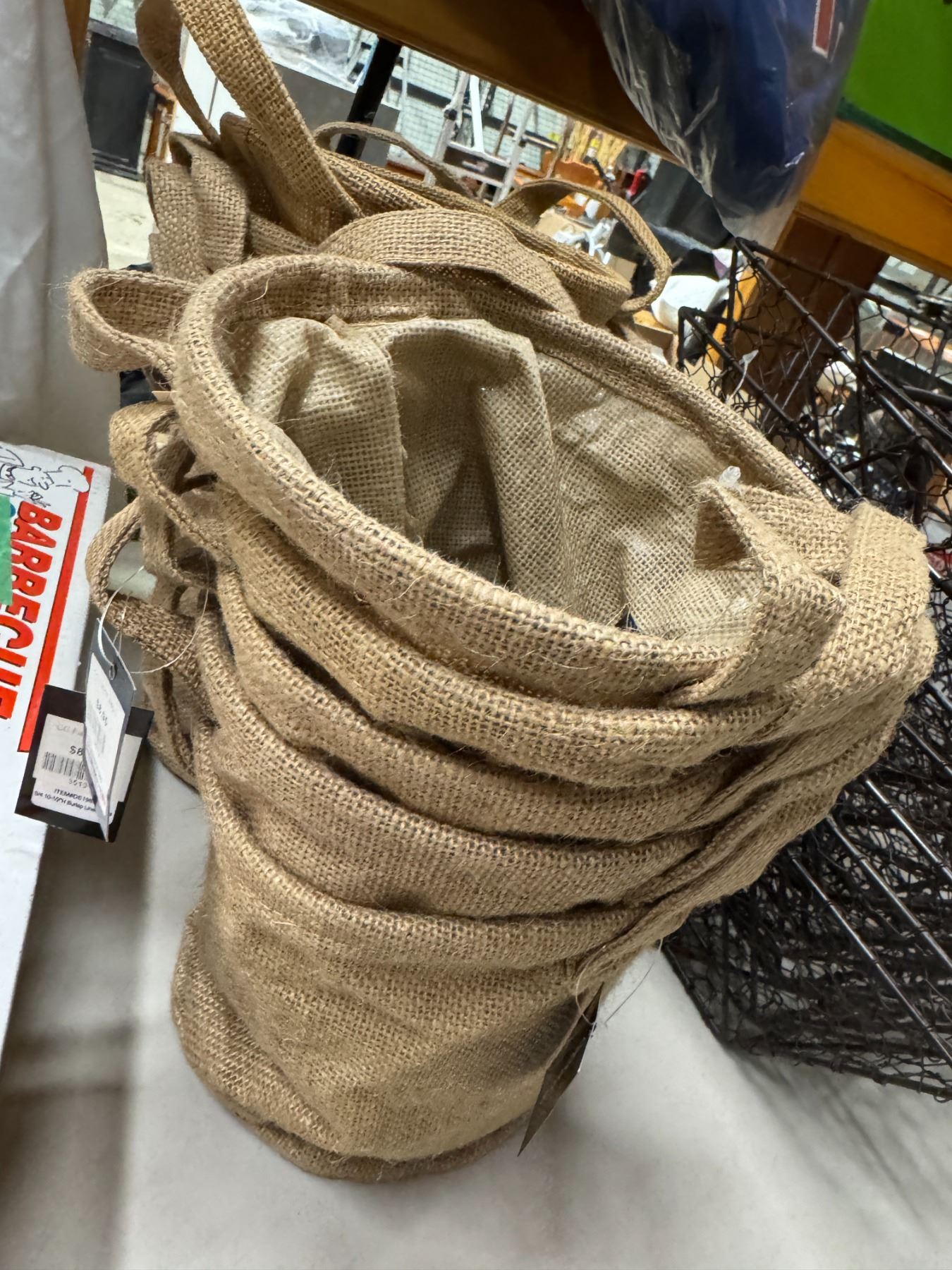 Burlap bags