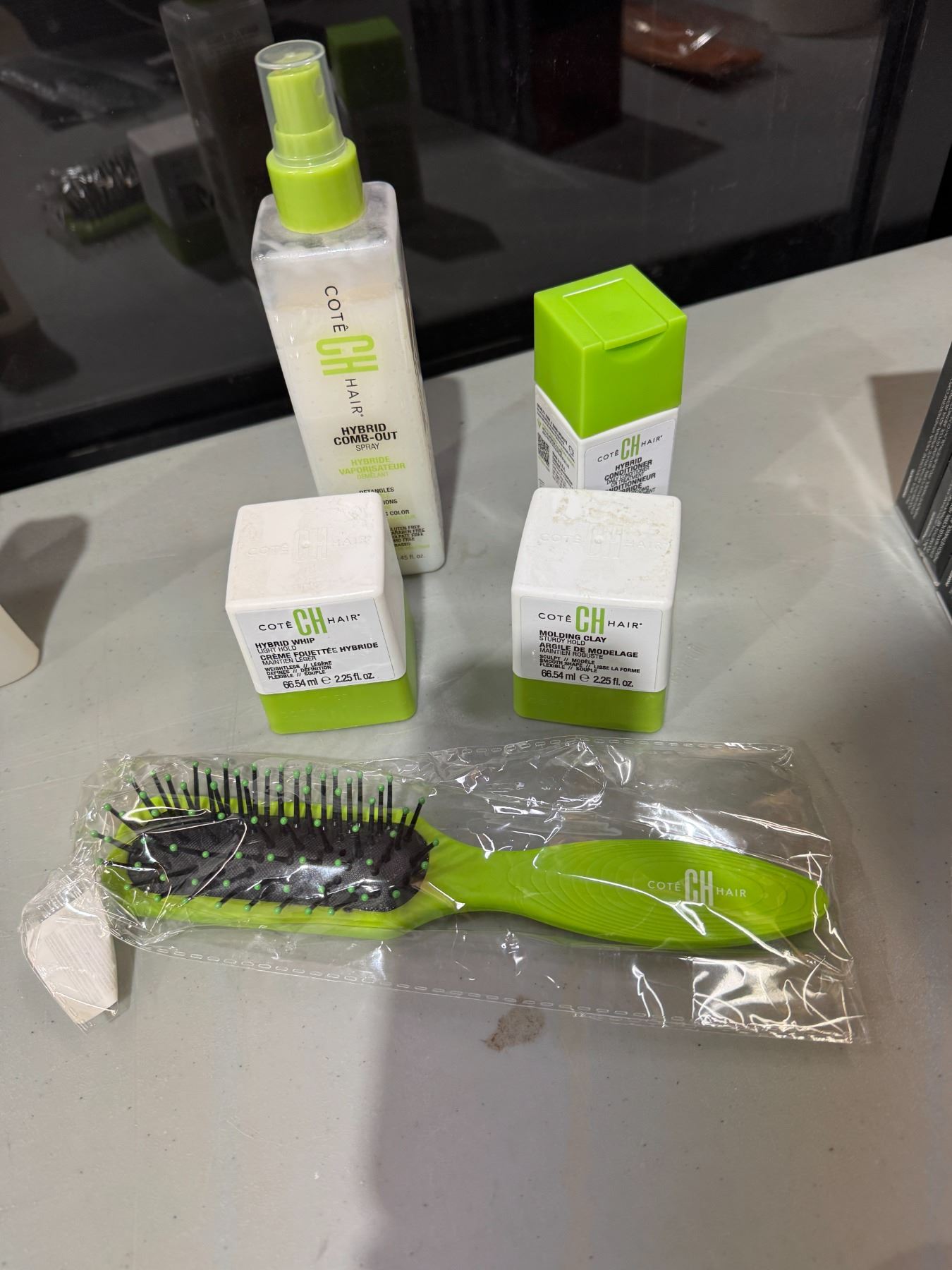 Cote CH hair Care , hybrid, whip, molding, clay, brush, comb out spray ...