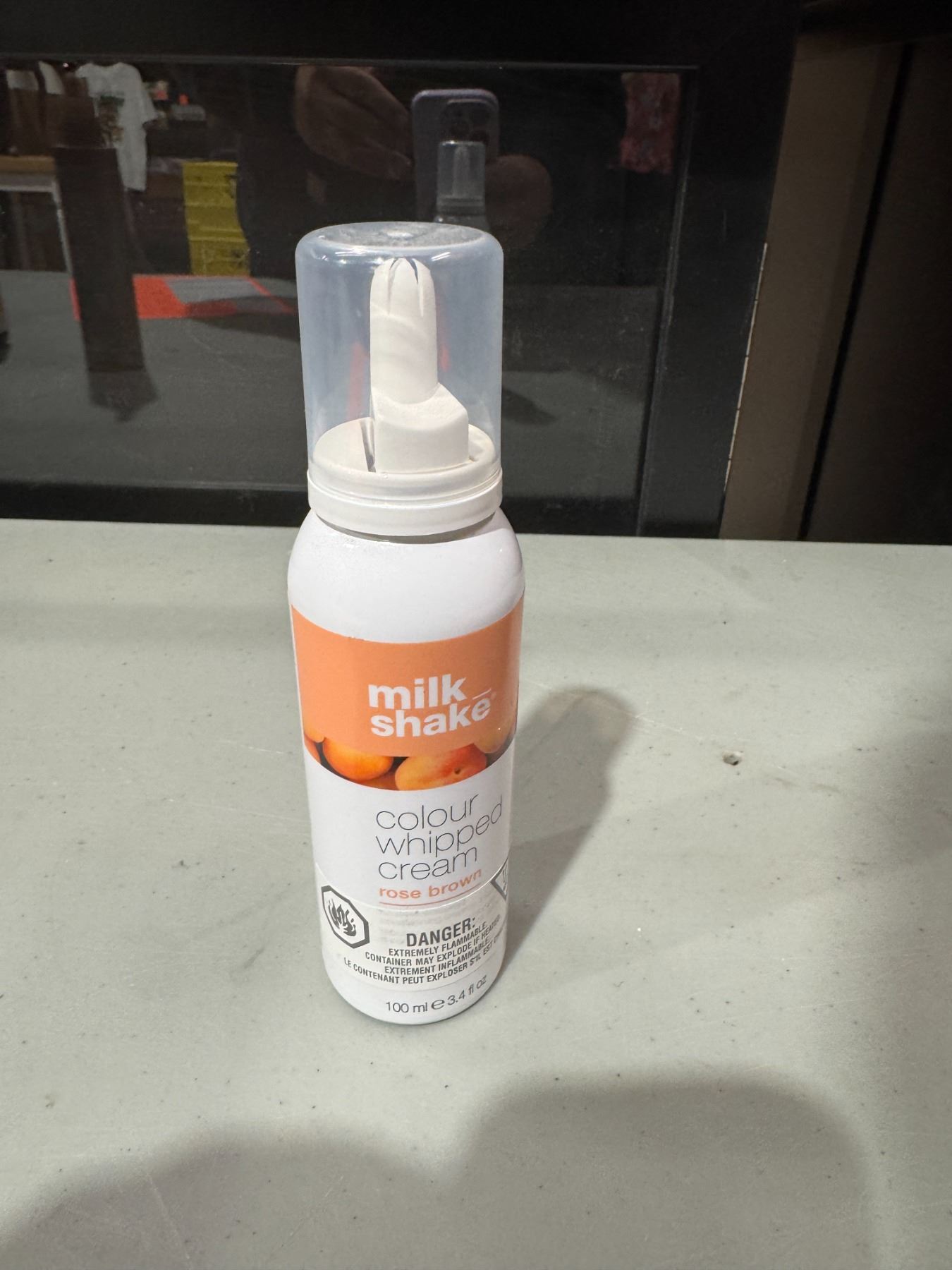 Milkshake colored, whip, cream rose brown