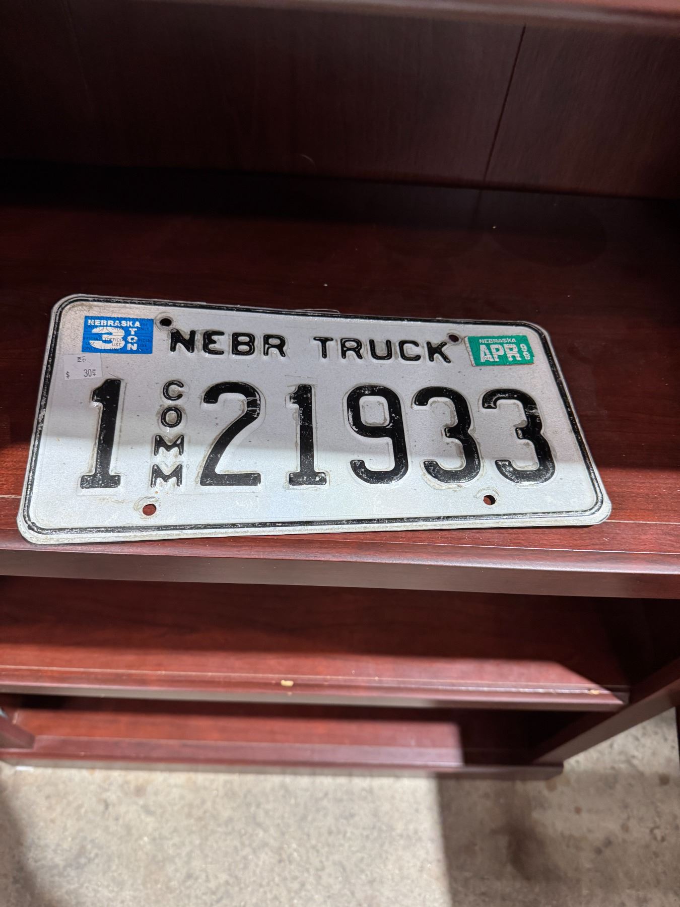Nebr truck plate