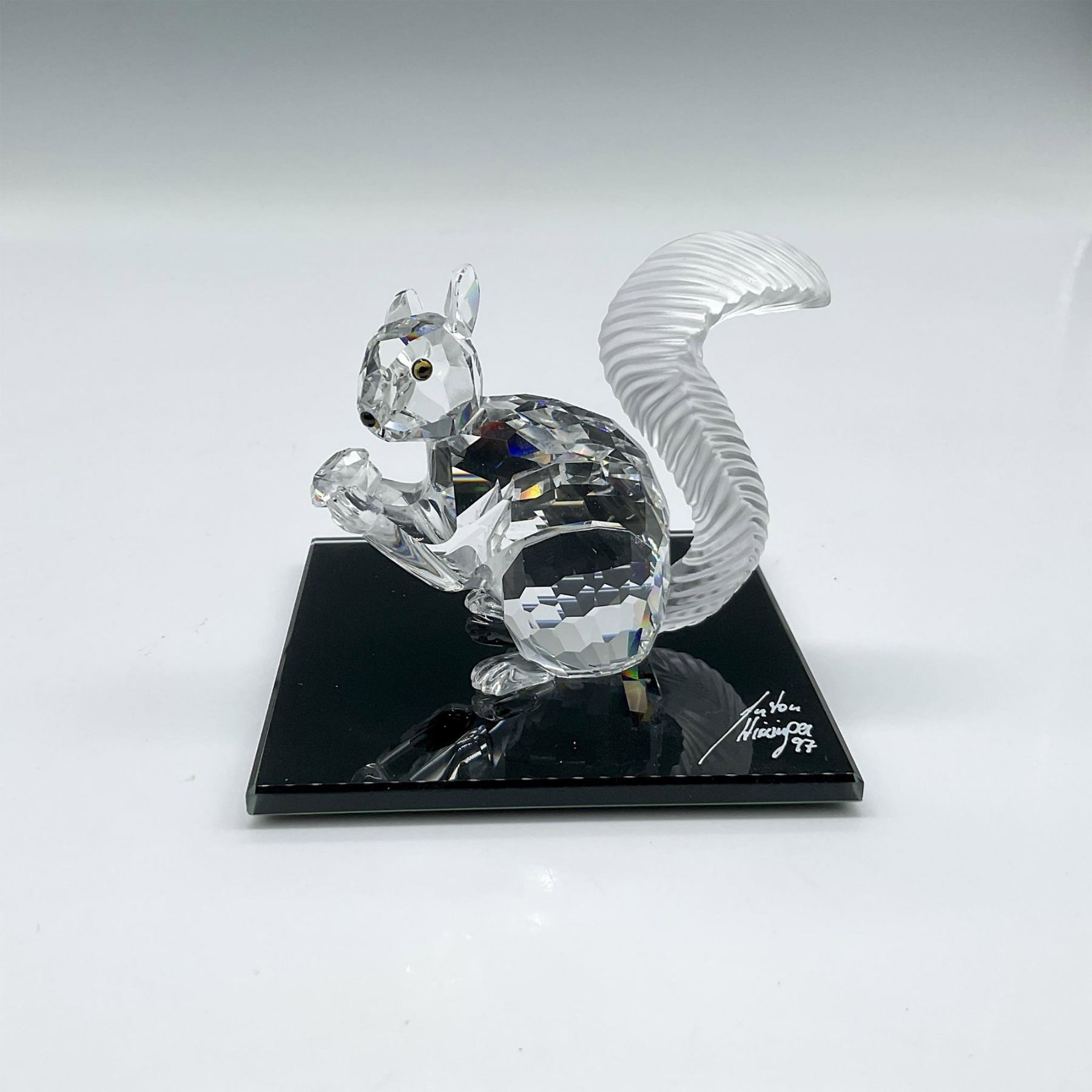 Swarovski Crystal Figurine Squirrel 10th Anniversary + Base