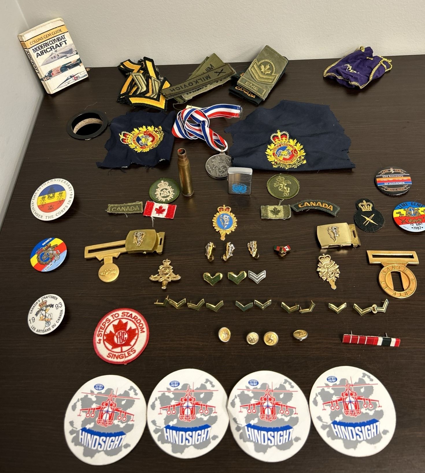 Canadian Military Dress Hat Badges, Pins & Assorted Items