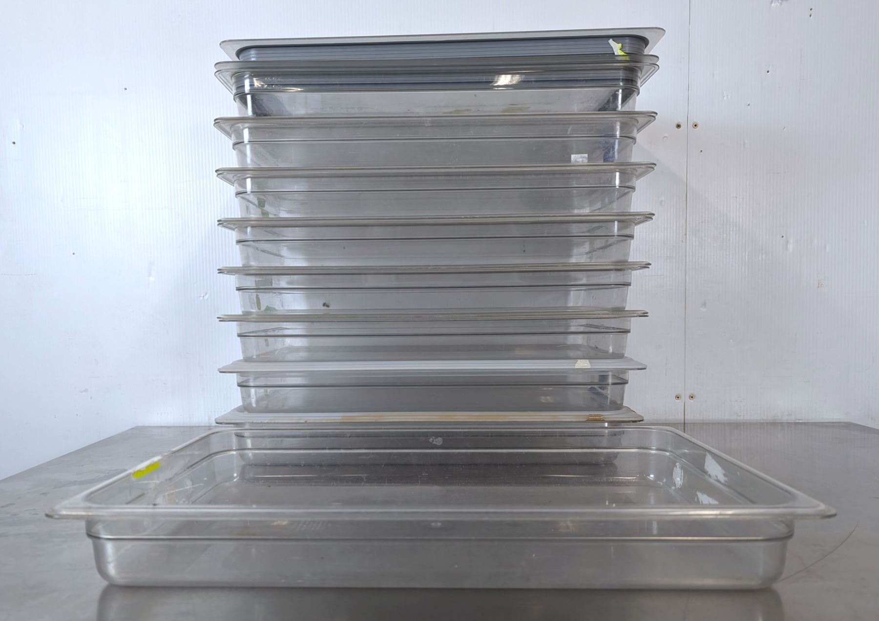 Clear Full Size Polycarbonate Inserts With Lids - Set of 9 | RackI