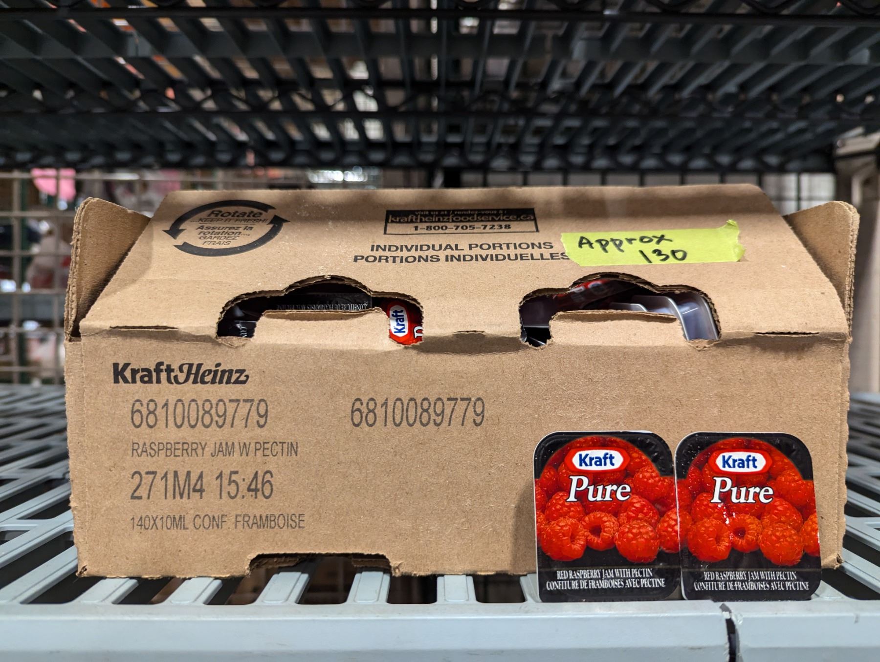 Kraft Heinz Raspberry Jam with Pectin 10mL - Approx. 130 | MM1