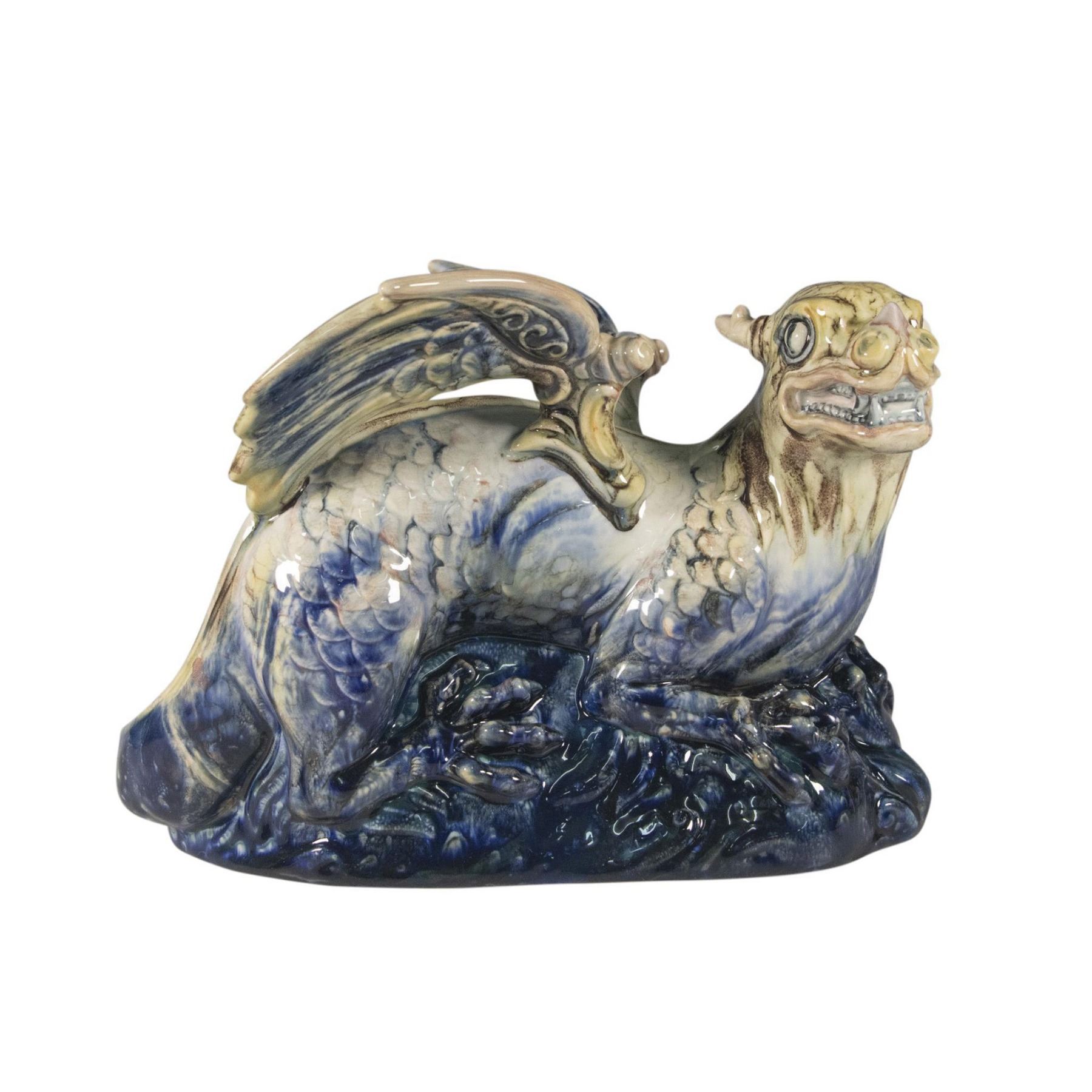 Royal Doulton Prototype Flambe Colorway Figurine, Dragon