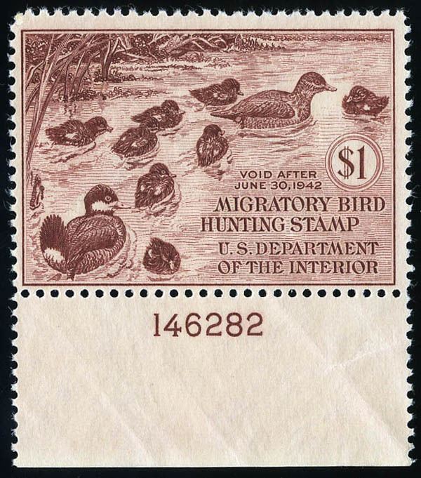 Federal Duck Stamp, 1941, $1 Ruddy Ducks