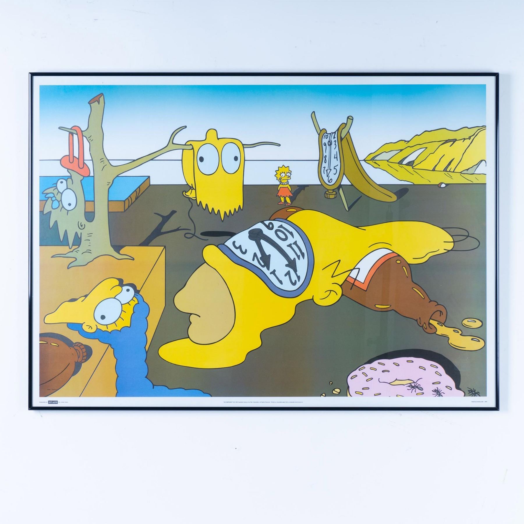 Original Color Poster Simpsons Dali Persistence of Memory