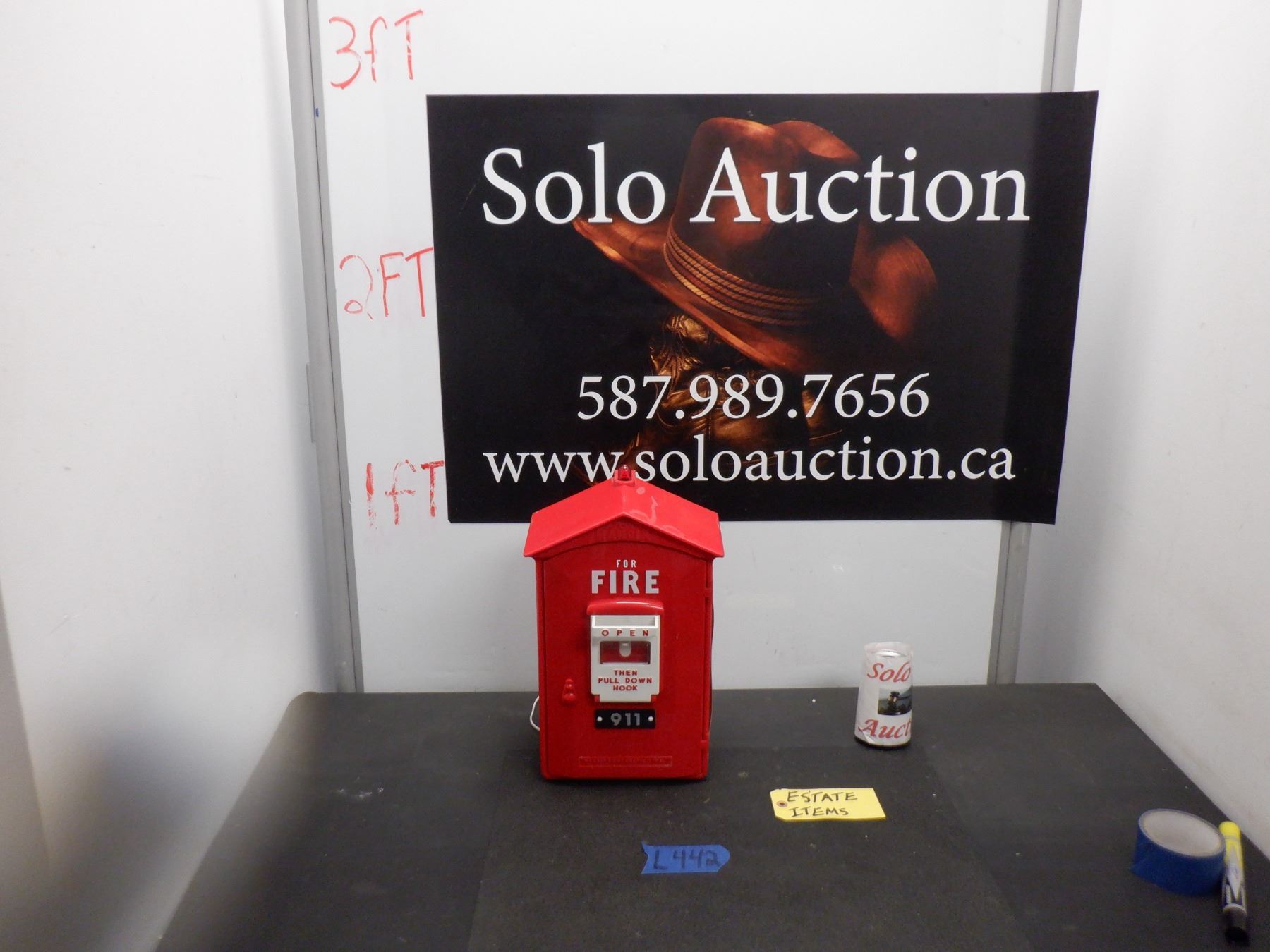 Telephone inside Fire station, analog telephone