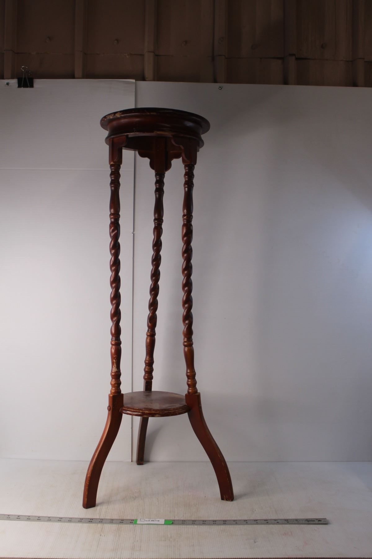 * Barley Twist Plant Stand- 40" Tall- As Is - Bodnarus Auctioneering